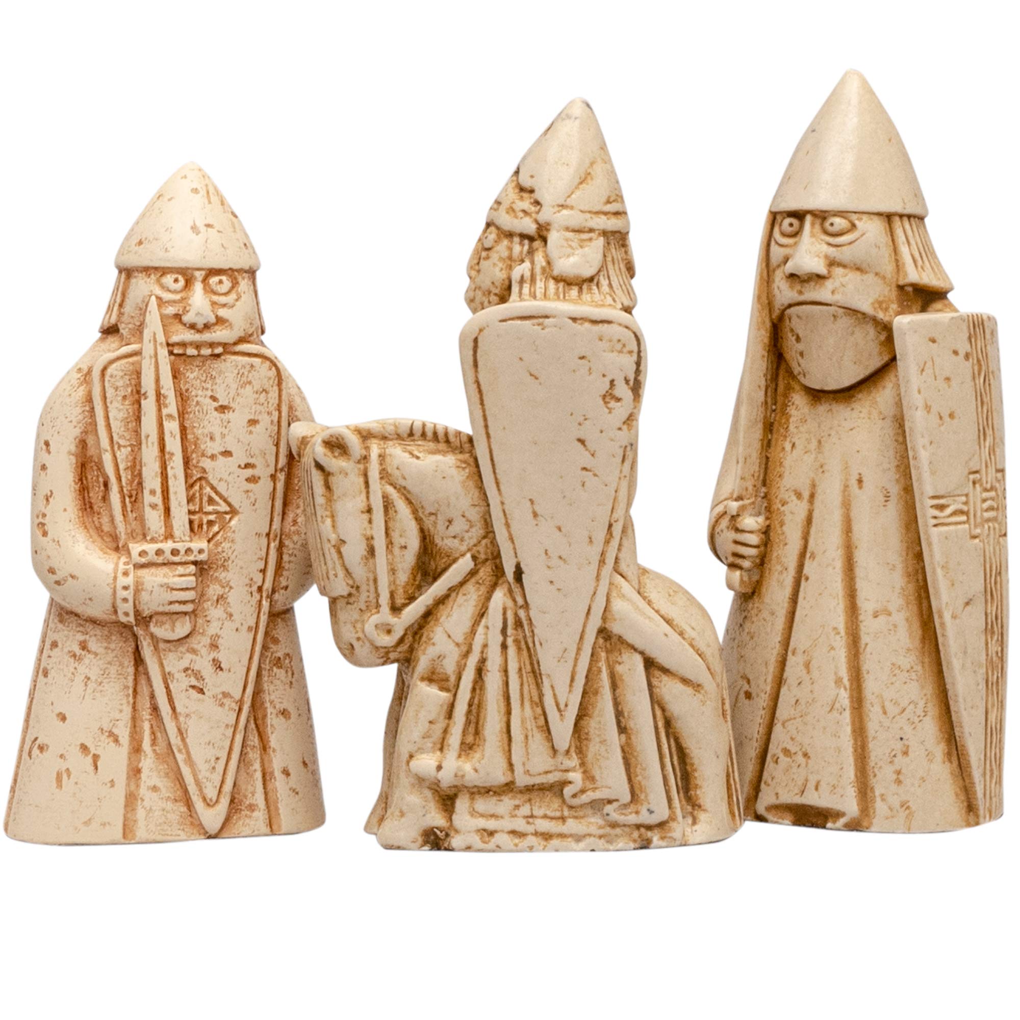 The Lewis Chessmen - Isle of Lewis Replica Chess Pieces by the Regency ...
