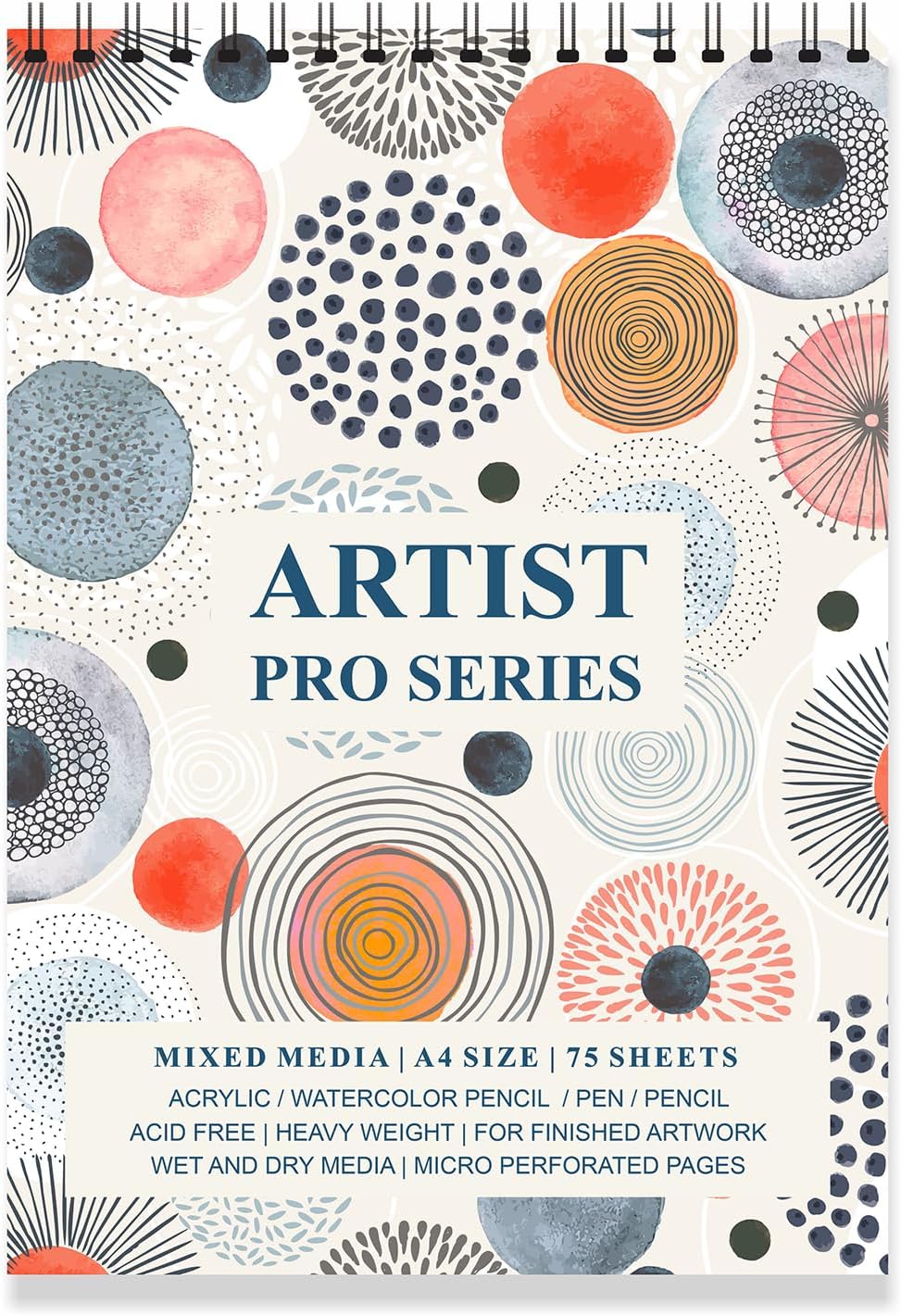 Spiral Bound Artists Sketch Drawing Book, A4 Size, 75 Pages, 160 GSM ...