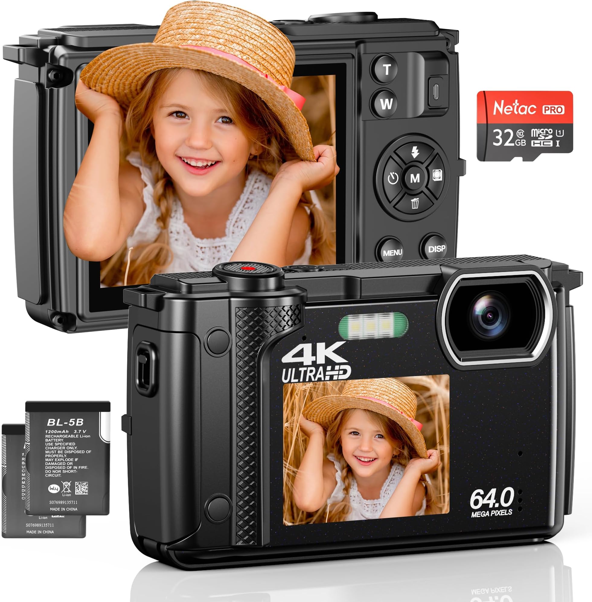 Amazon.com : CENGNIAN Digital Camera 16MP 2.4 Inch LCD 16X Zoom 720P ...