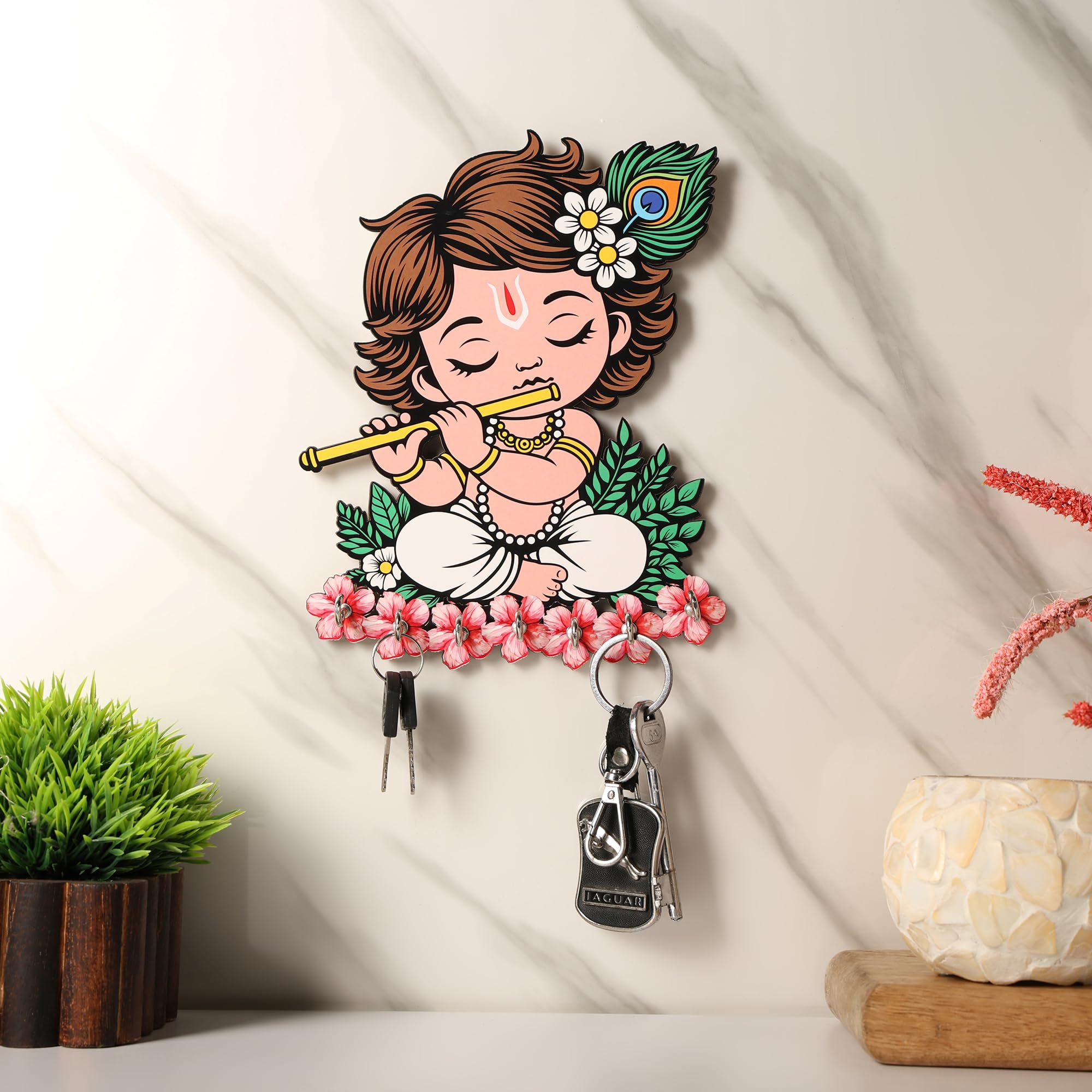 MustHome Premium Home Keys Wooden Key Holder Key Holder for Home | Key ...