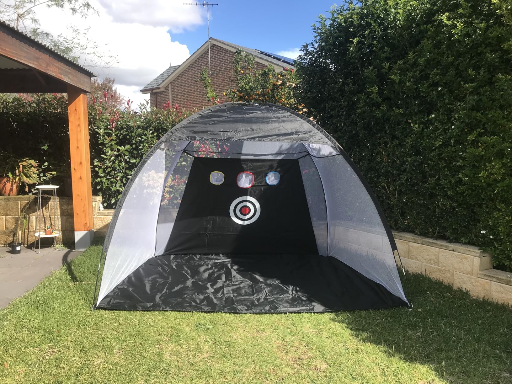 ALLWILLWELL Golf Hitting Practice Net - 10x7 ft Golf Training Aid ...