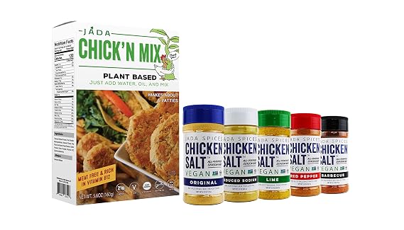 Amazon.com: Vegan Chicken Protein & Chicken Salt Seasoning 5 Pack Combo ...
