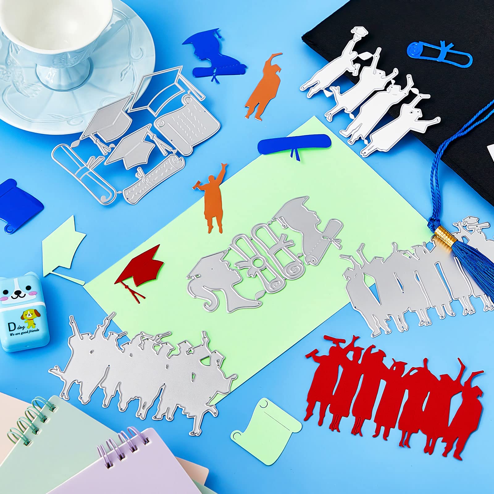 Snapklik.com : 16 Pcs Graduates 2024 Die Cuts, Graduation Theme Die ...