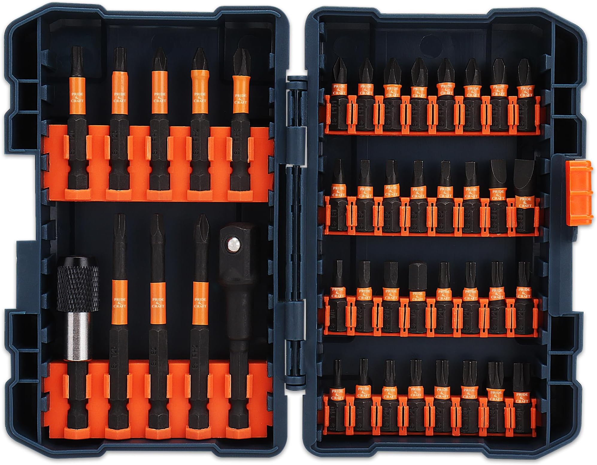 Amazon.com: PRIDE&CRAFT 42 Pieces Impact Driver Bit Set, Magnetic Nut ...