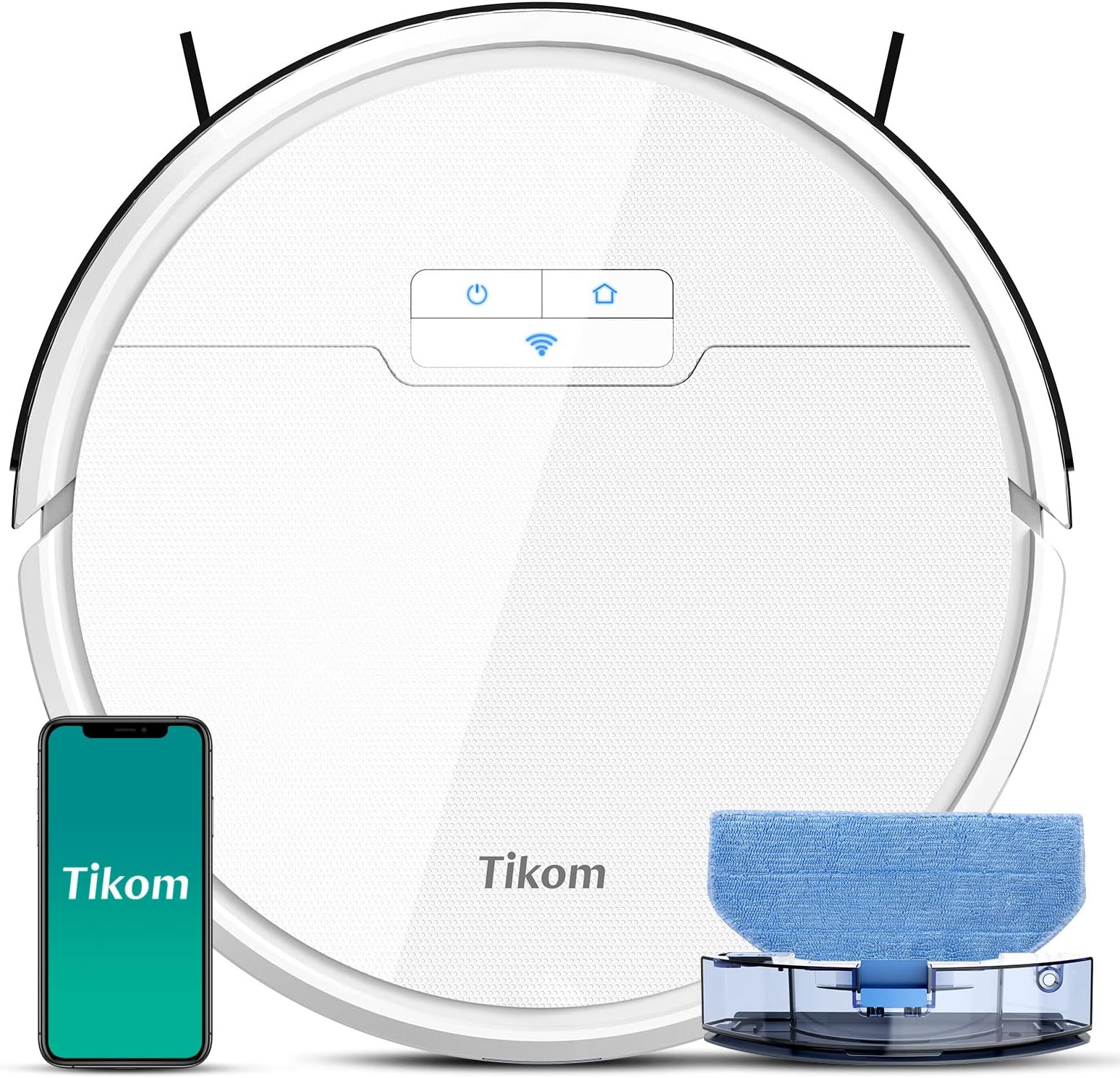 Amazon.com - Tikom Robot Vacuum and Mop, G8000 Robot Vacuum Cleaner ...