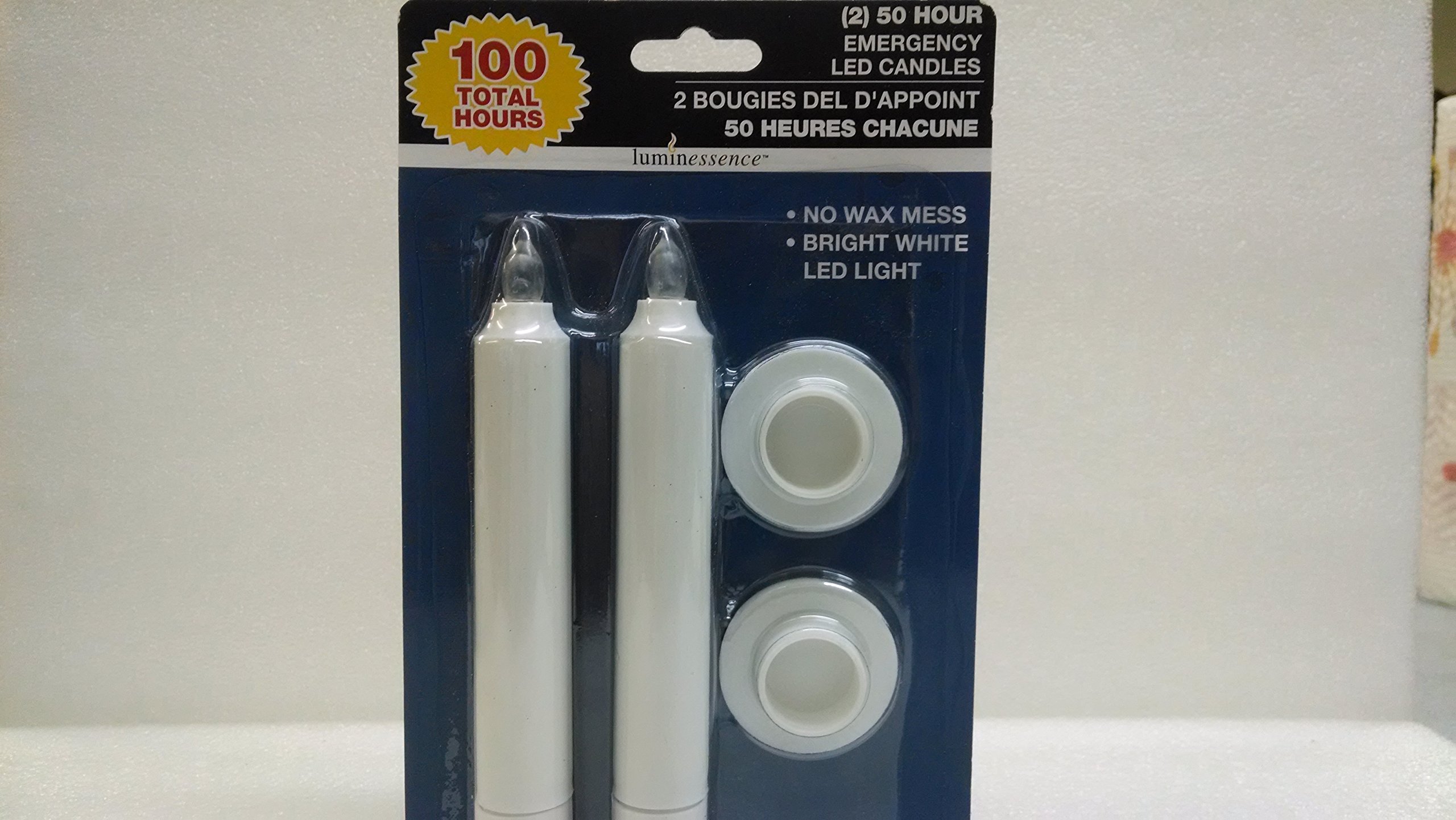 Amazon.com: Luminessence LED Candle, Flickering Flame, 100 Hours of Use ...