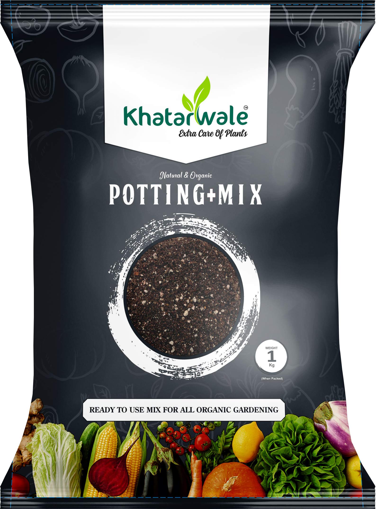 Organic Soilless Premium Potting Plus Mixture 900g Enriched With ...