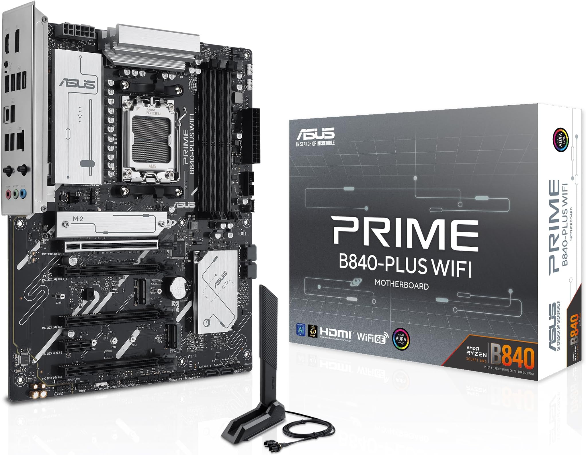 Amazon.com: ASUS Prime B840-PLUS WiFi AMD AM5 B840 ATX Motherboard ...