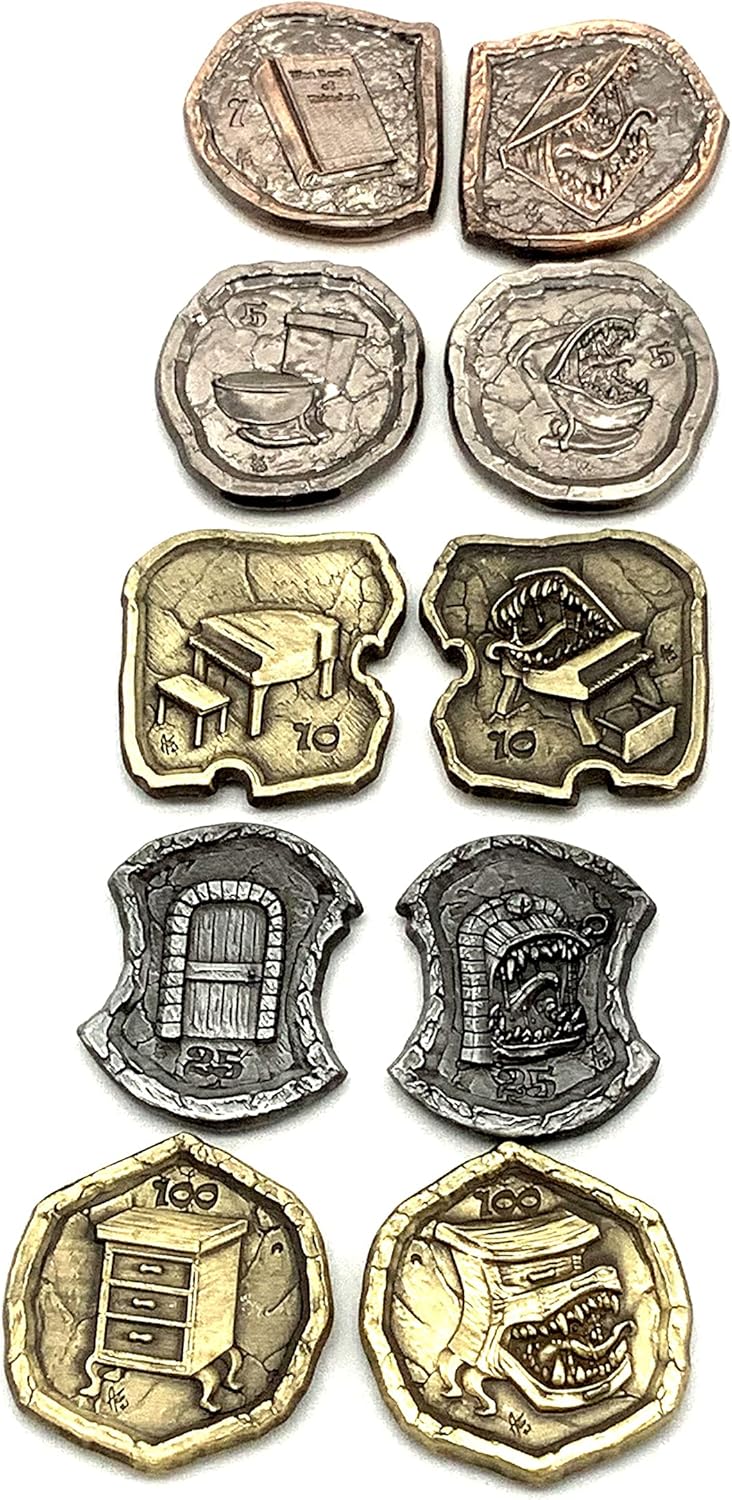 Amazon.com: DND Monster Adventure Coins - Mimics (Set of 10 Metal ...