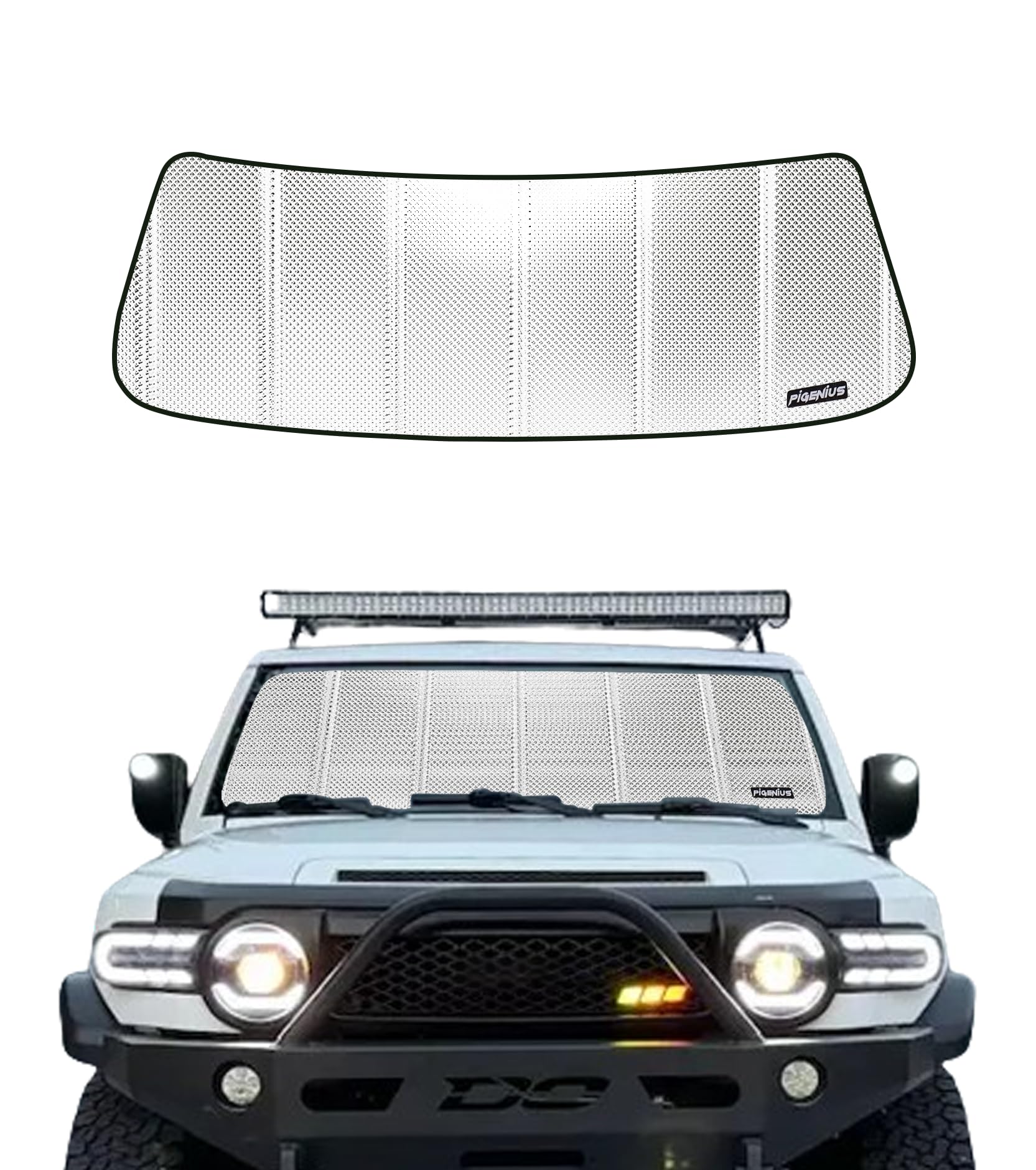 Windshield Sun Shade for 2007-2014 FJ Cruiser. 2024 Upgrade Reflective ...