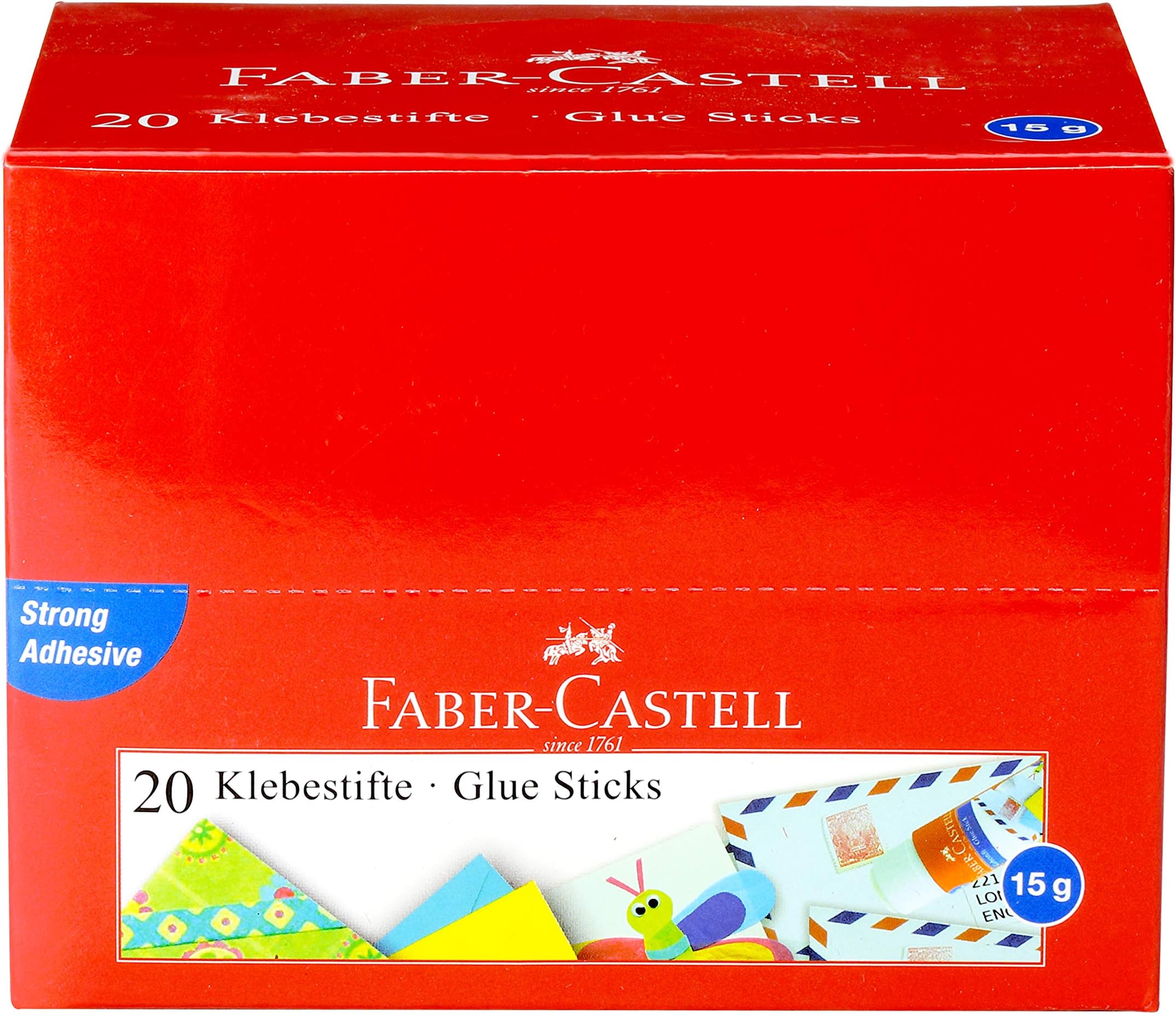 Faber-Castell Glue Stick - 15 Grams, Box of 20 Pieces : Amazon.in: Toys ...