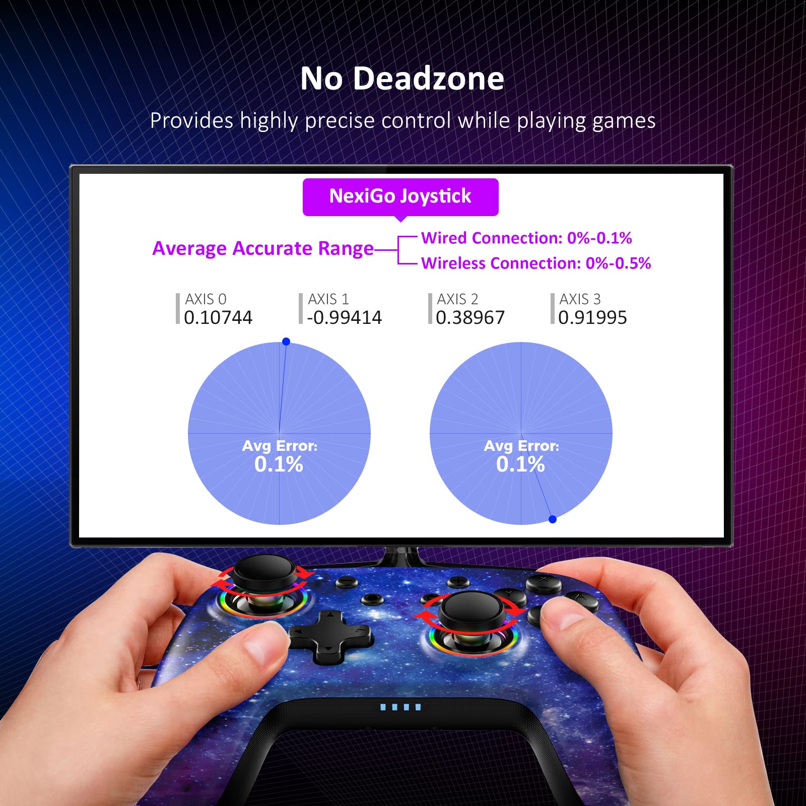 Snapklik.com : NexiGo Hall Effect Controller (No Drift, No Deadzone)
