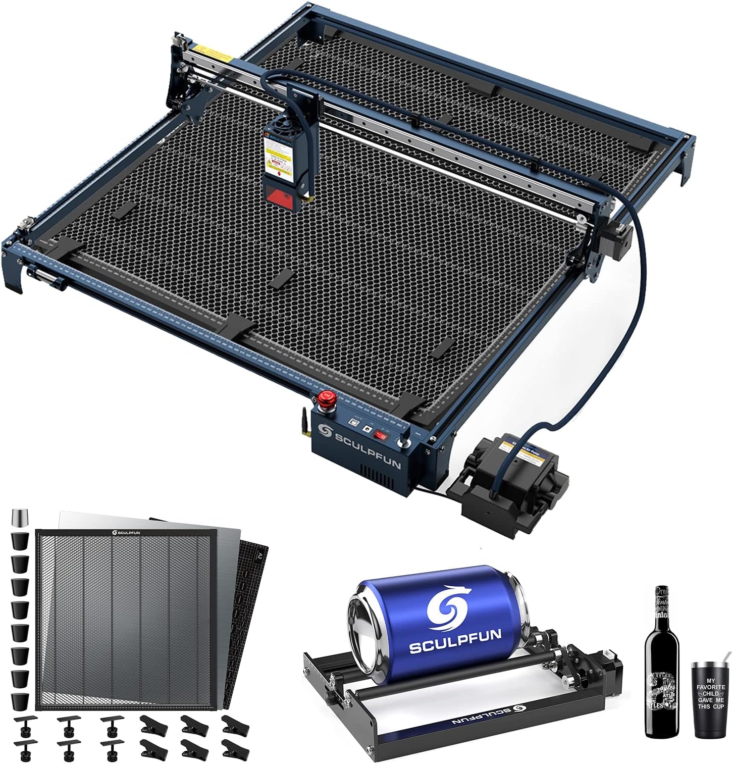 SCULPFUN S30 Ultra 33 W Laser Engraving Machine Laser Cutter with 600 x ...