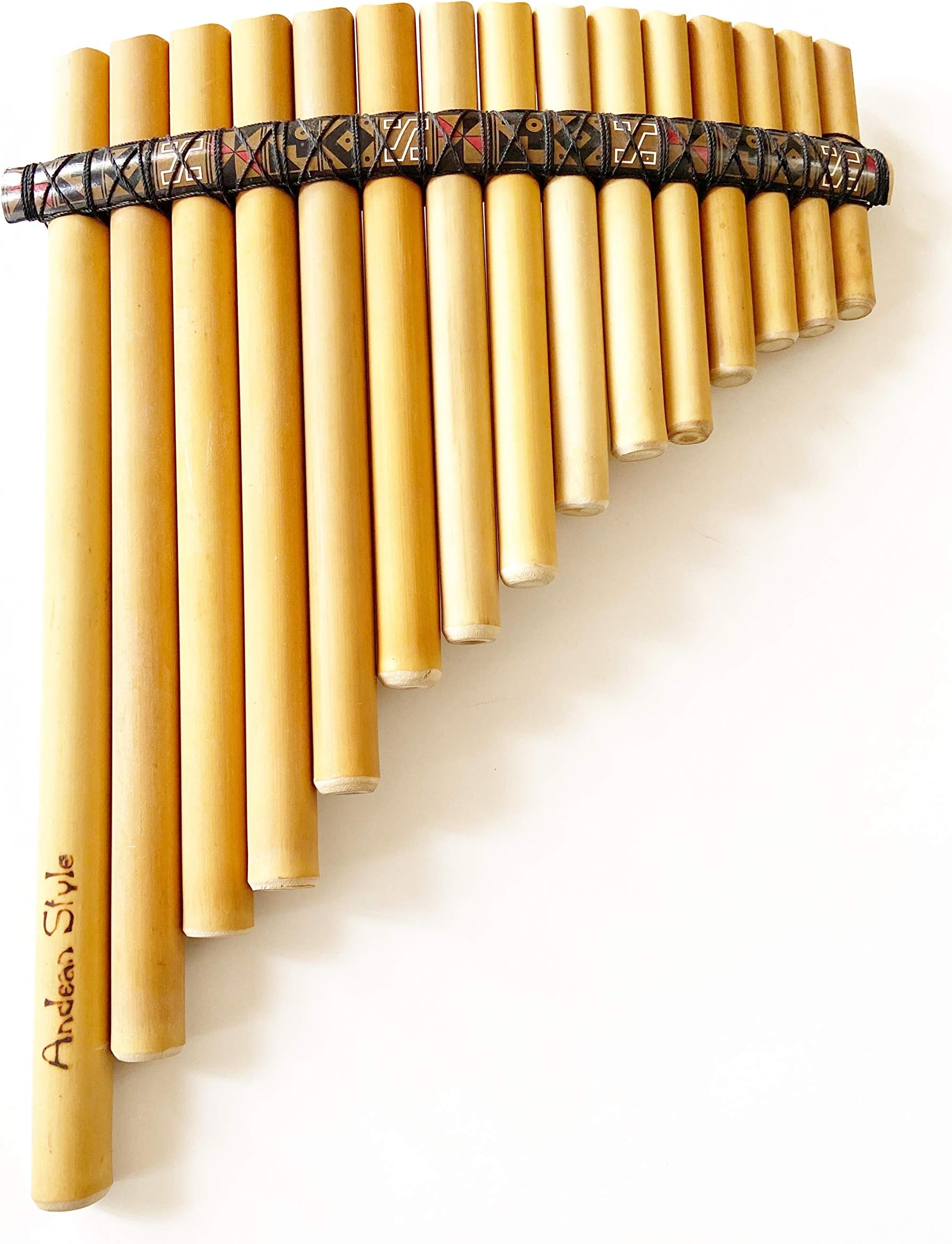 Amazon.com: ANDEAN STYLE professional pan flute from peru with 15 tubes ...