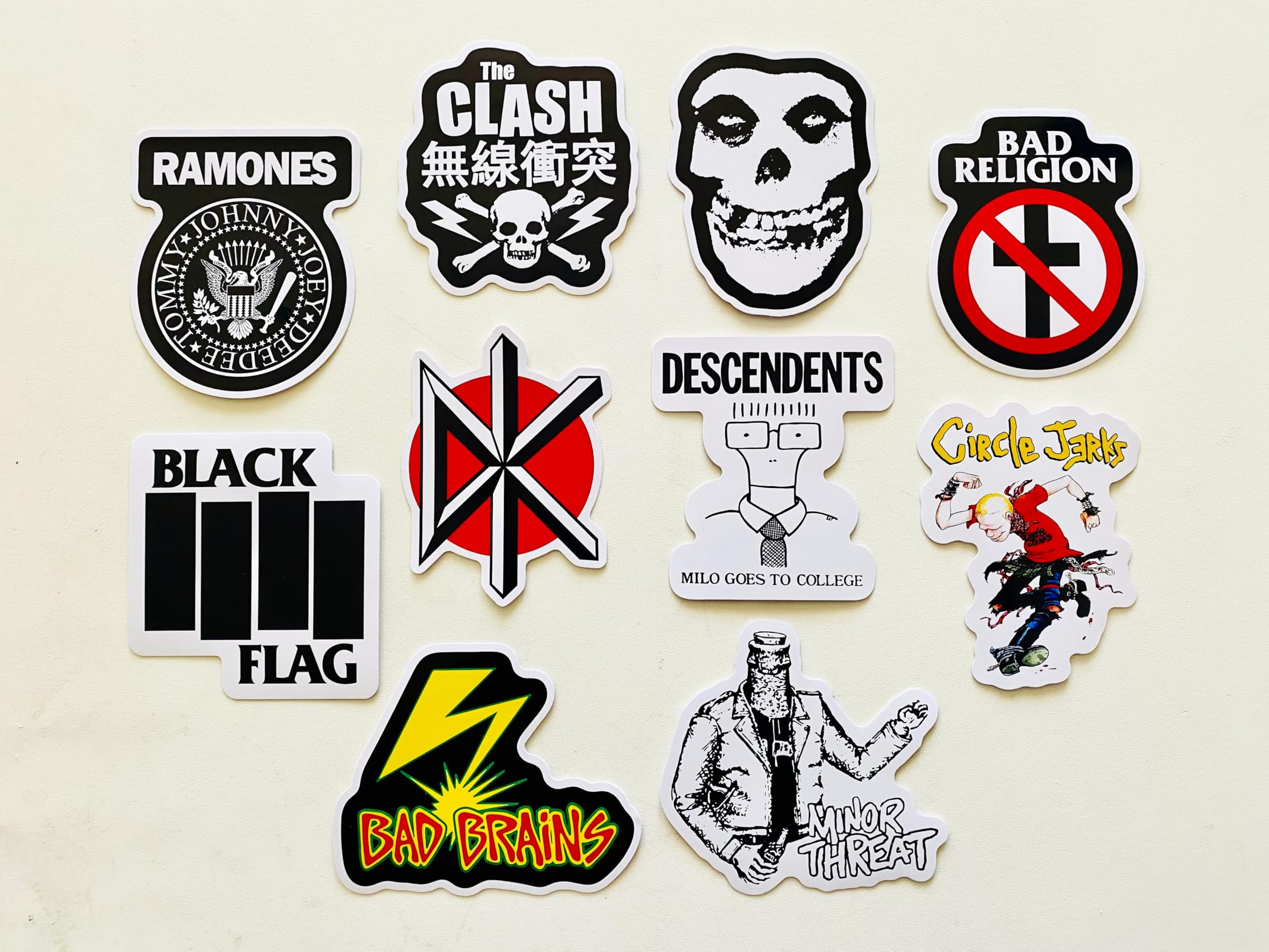Amazon.com: Punk Band Sticker Pack (10 Stickers) Set 1 Minor Dead ...