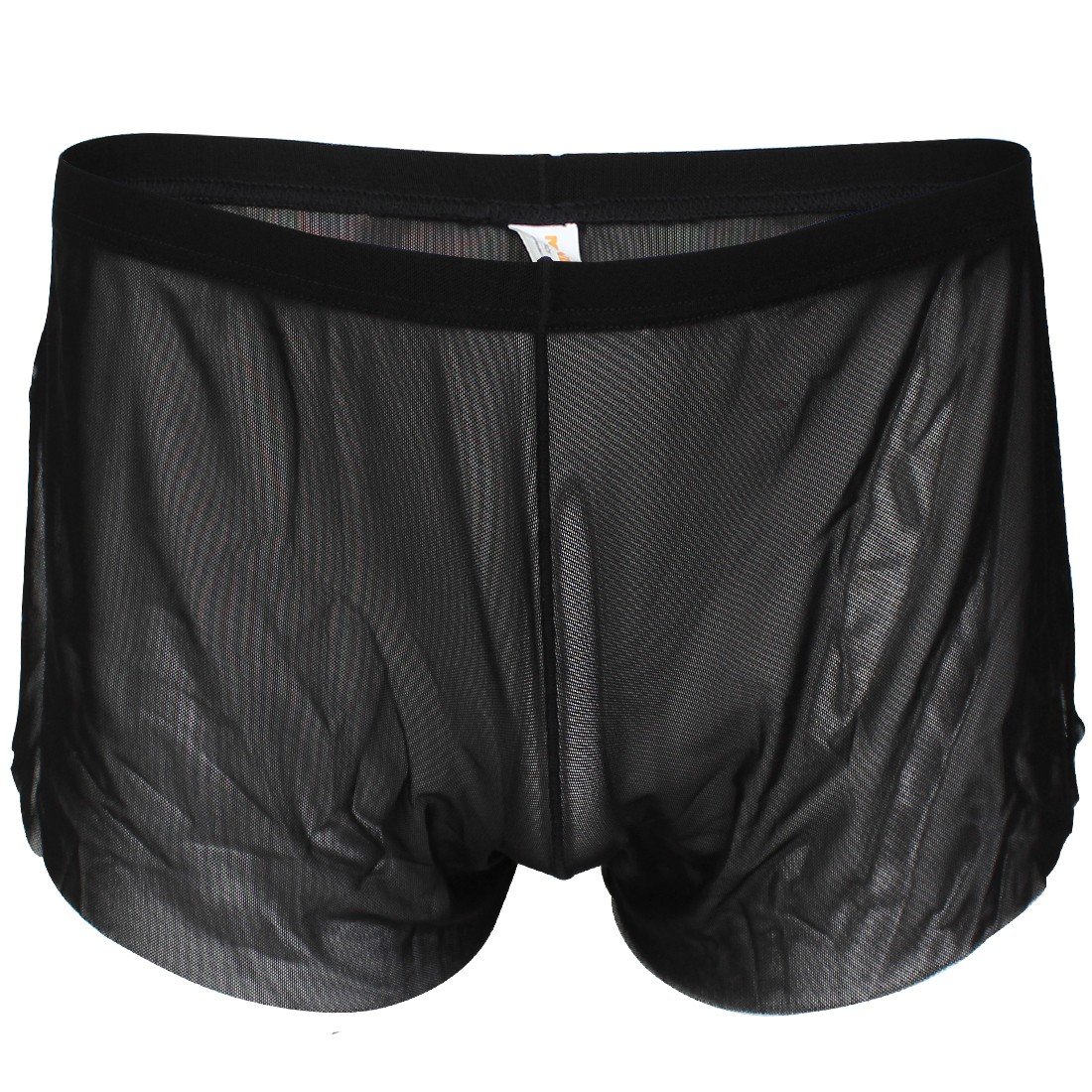 MSemis Men's Underwear Mesh Boxer Briefs Shorts Sheer Split Side Swim ...