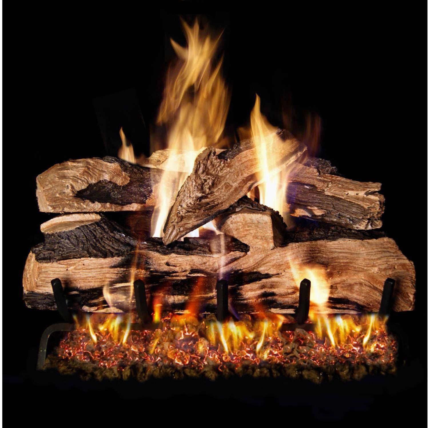 Fireplace Decor Logs Peterson Real Fyre Decorative Ceramic Gas Logs ...