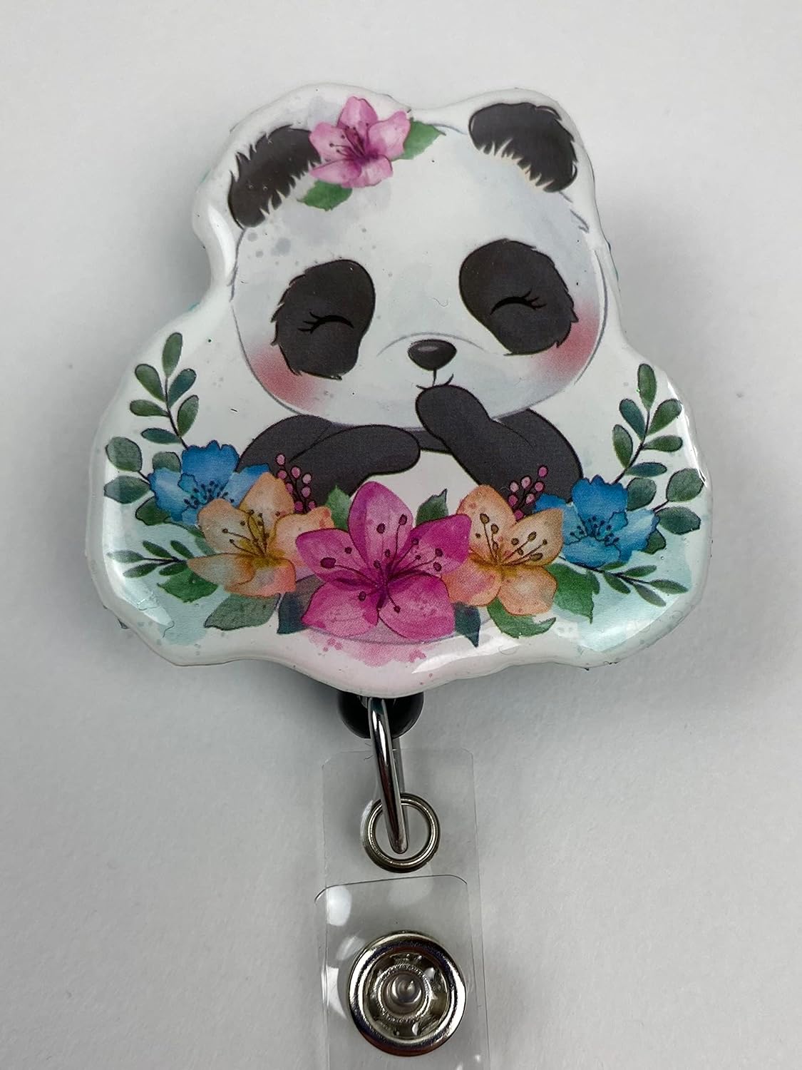 Amazon.com : Panda Badge Reel, Bear Badge Reel, Animal Badge Reel ...