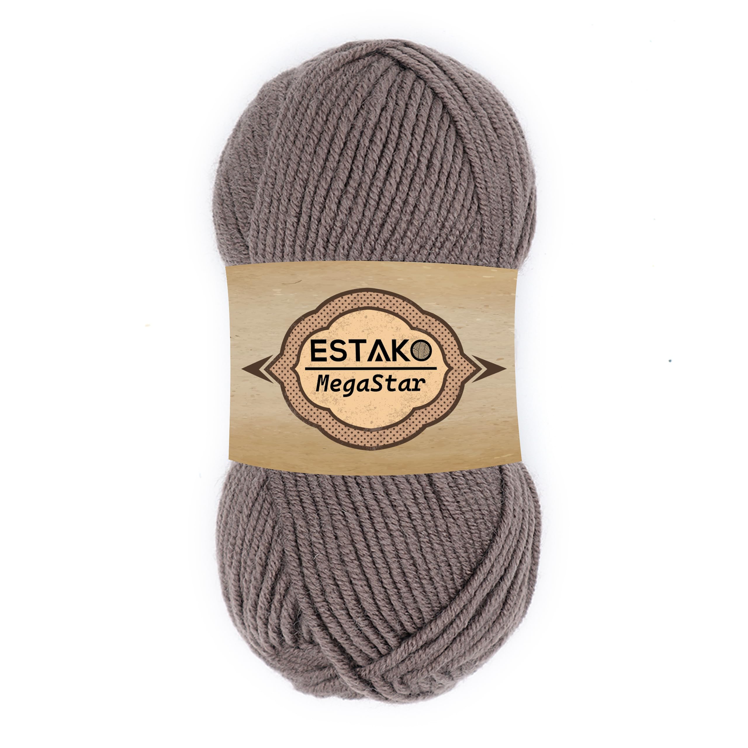 Amazon.com: Estako Megastar, 75% Acrylic 25% Wool Yarn, Soft, Chunky ...