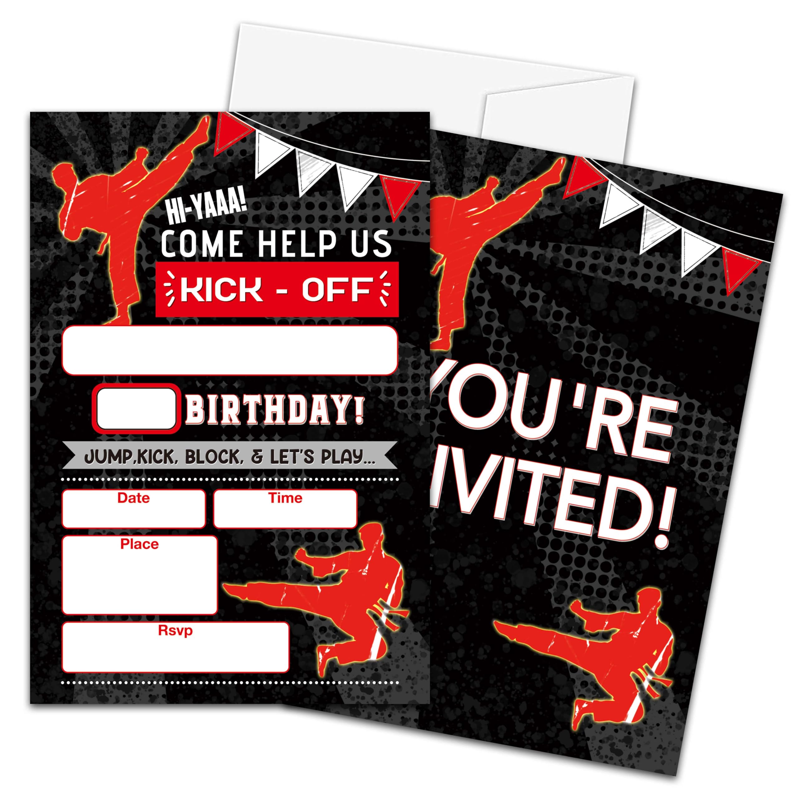 Invitaciones Para Fiestas De Taekwondo Invitación De Cumpleaños