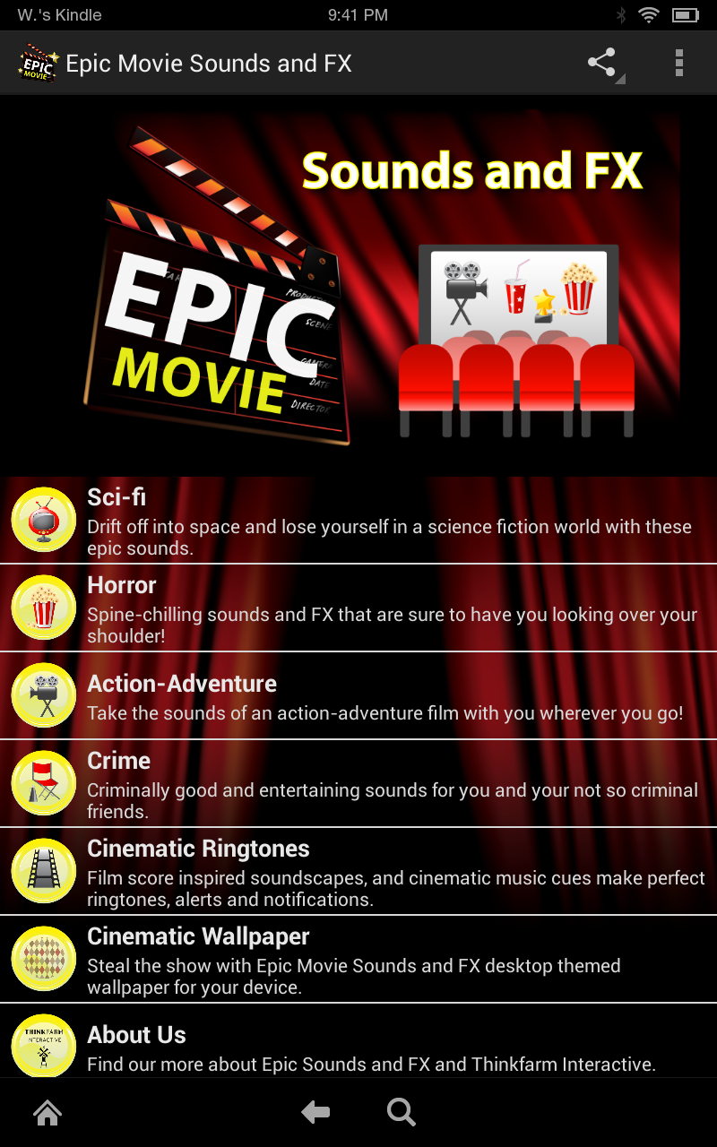 Epic Movie Sounds and FX - App on Amazon Appstore