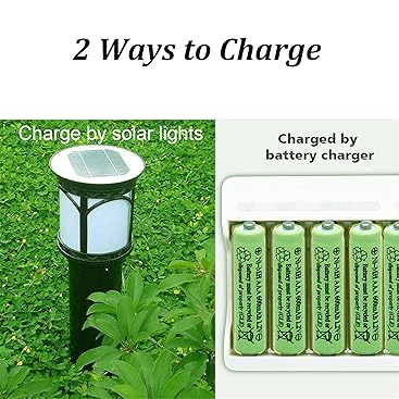 Amazon.com: QBLPOWER Solar Light Batteries AAA Triple A NIMH 600mAh 1 ...