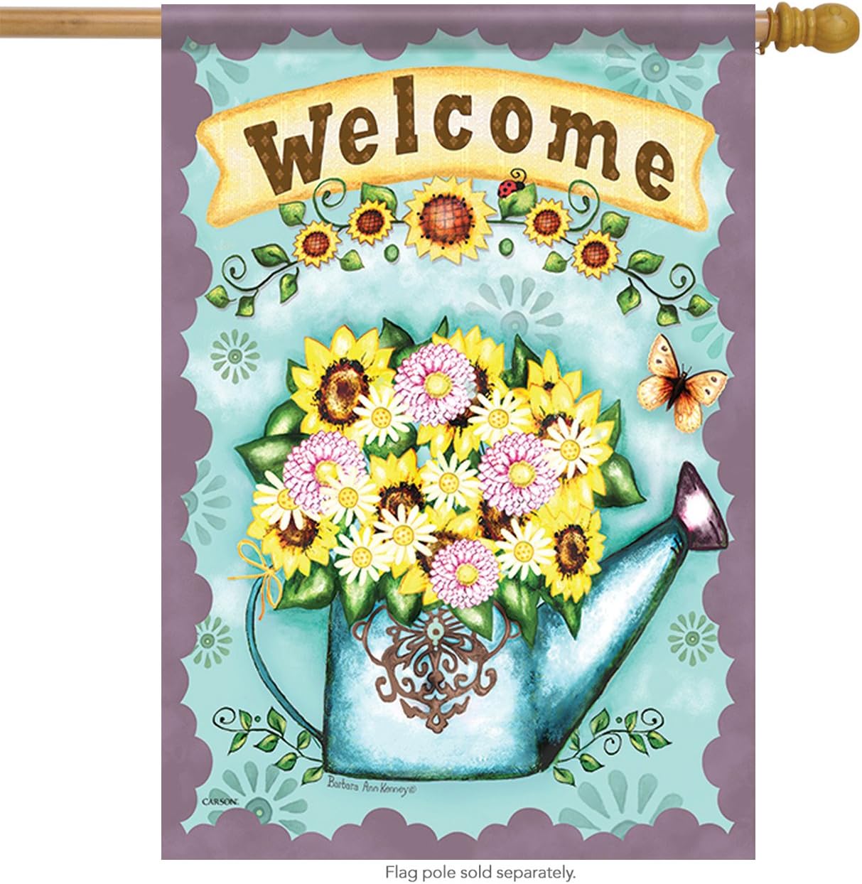 Amazon.com : Carson House Flag - Blue Watering Can : Patio, Lawn & Garden