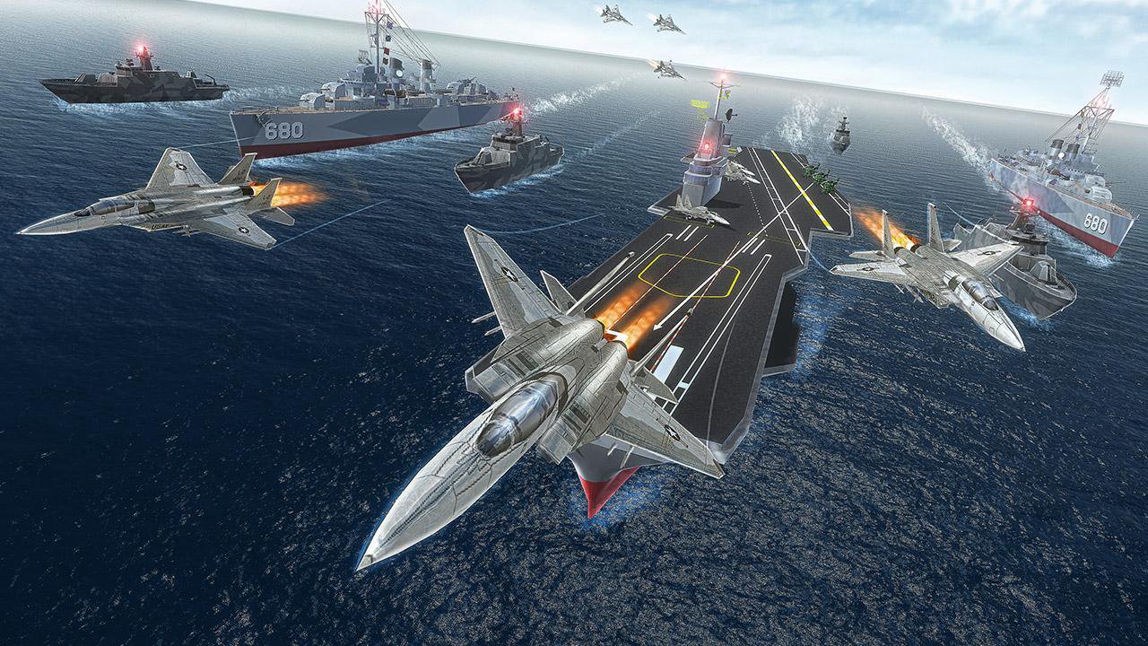 Air Jet Fighter Adventure Simulator 3D: Air Attack Pilot Strike Sky ...