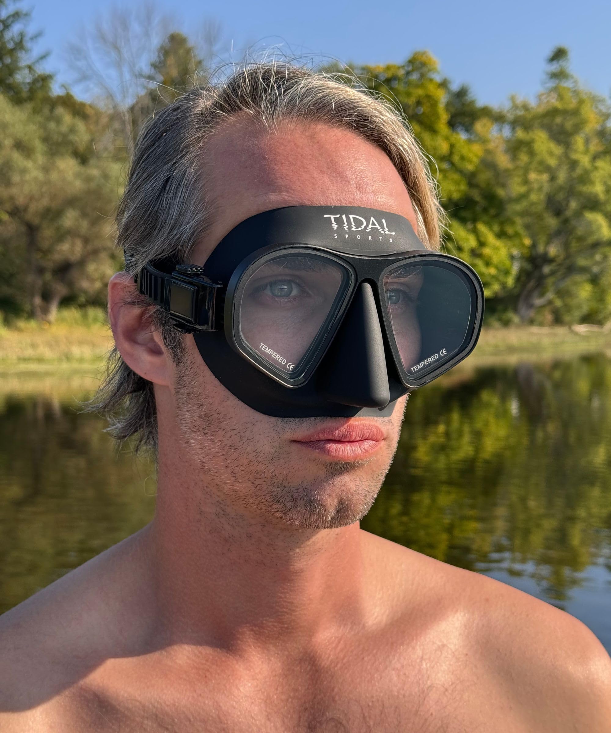 Scuba Diving Mask Tidal Aluma Pro Dive Mask – Advanced Anti-Fog, Low ...