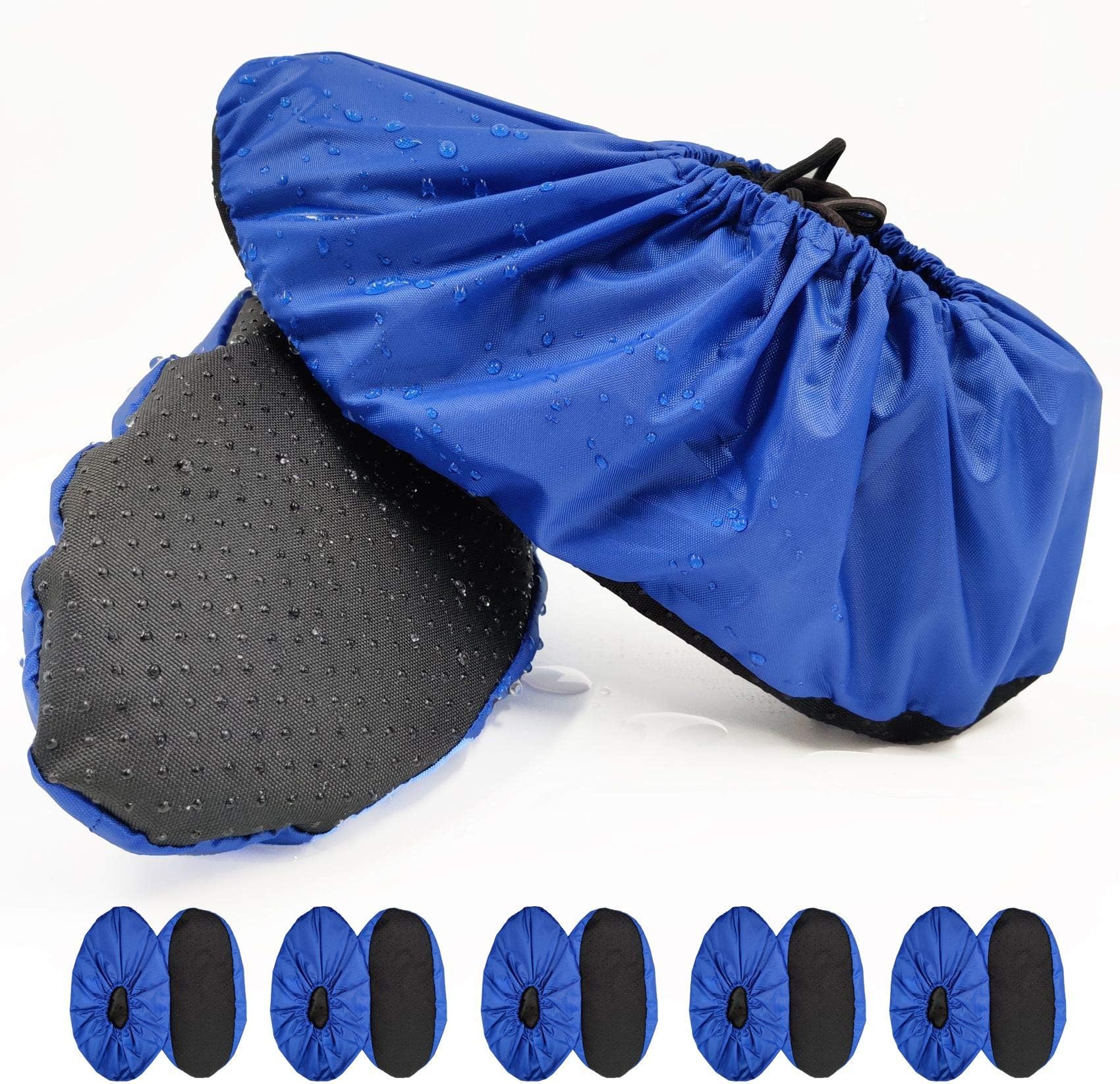 8 Pairs Non Slip Reusable Shoe Covers Waterproof Boot Covers for ...