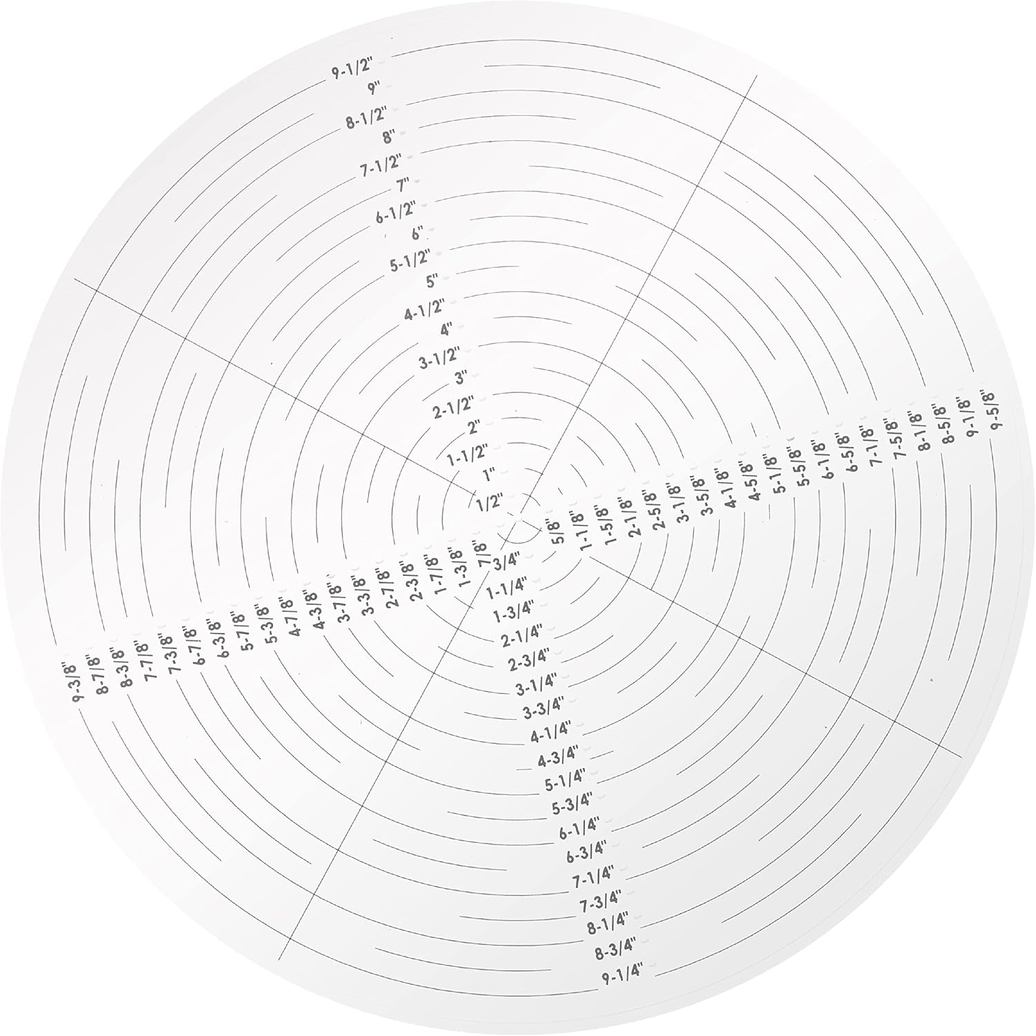 Amazon.com: Savannah Black Print 10 inch Round Center Finder Compass ...