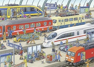 Amazon.com: Ravensburger Railway Station 60 Piece Jigsaw Puzzle for ...