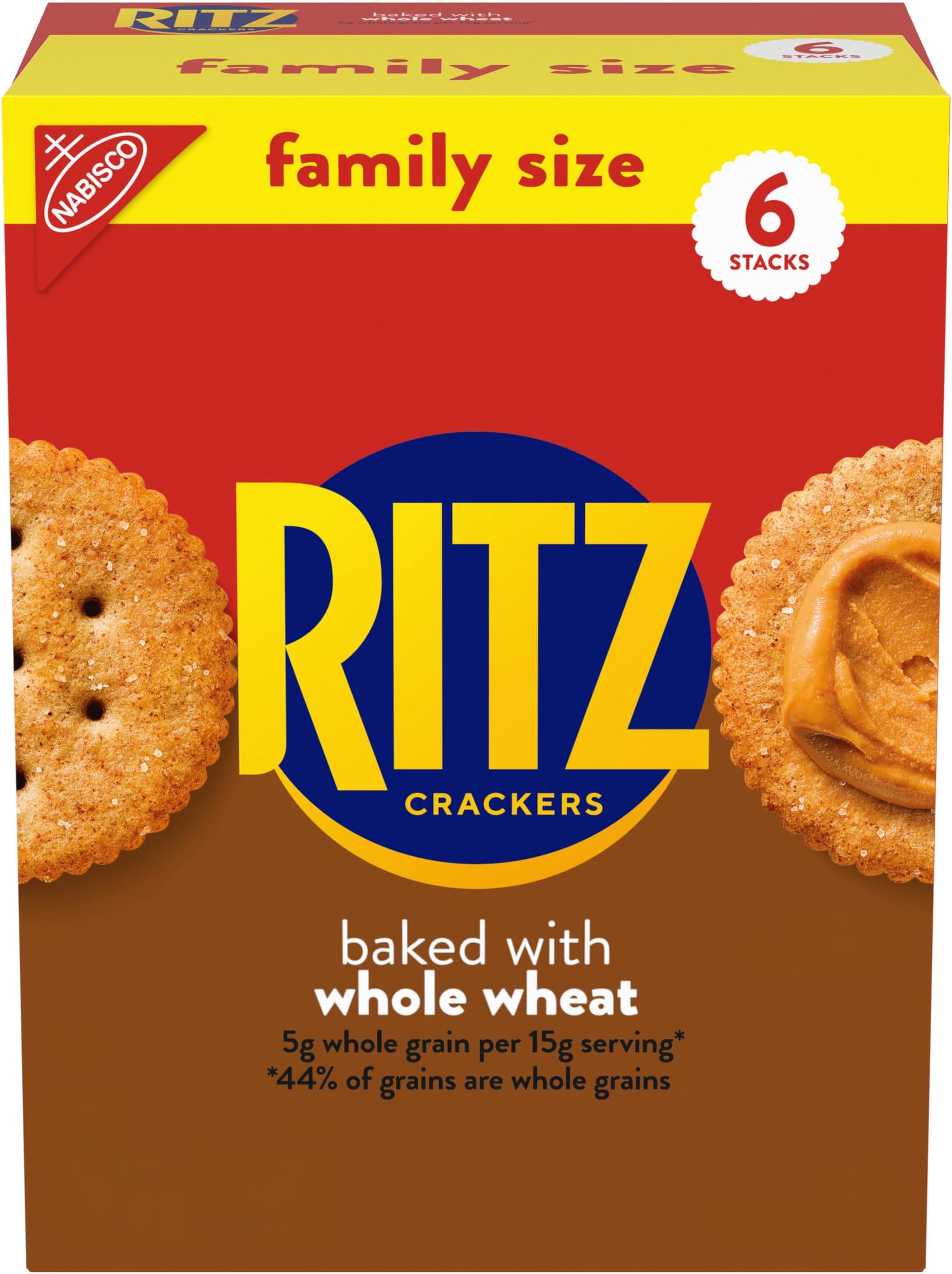 Amazon.com: RITZ Whole Wheat Crackers, Snacks for Kids and Adults ...