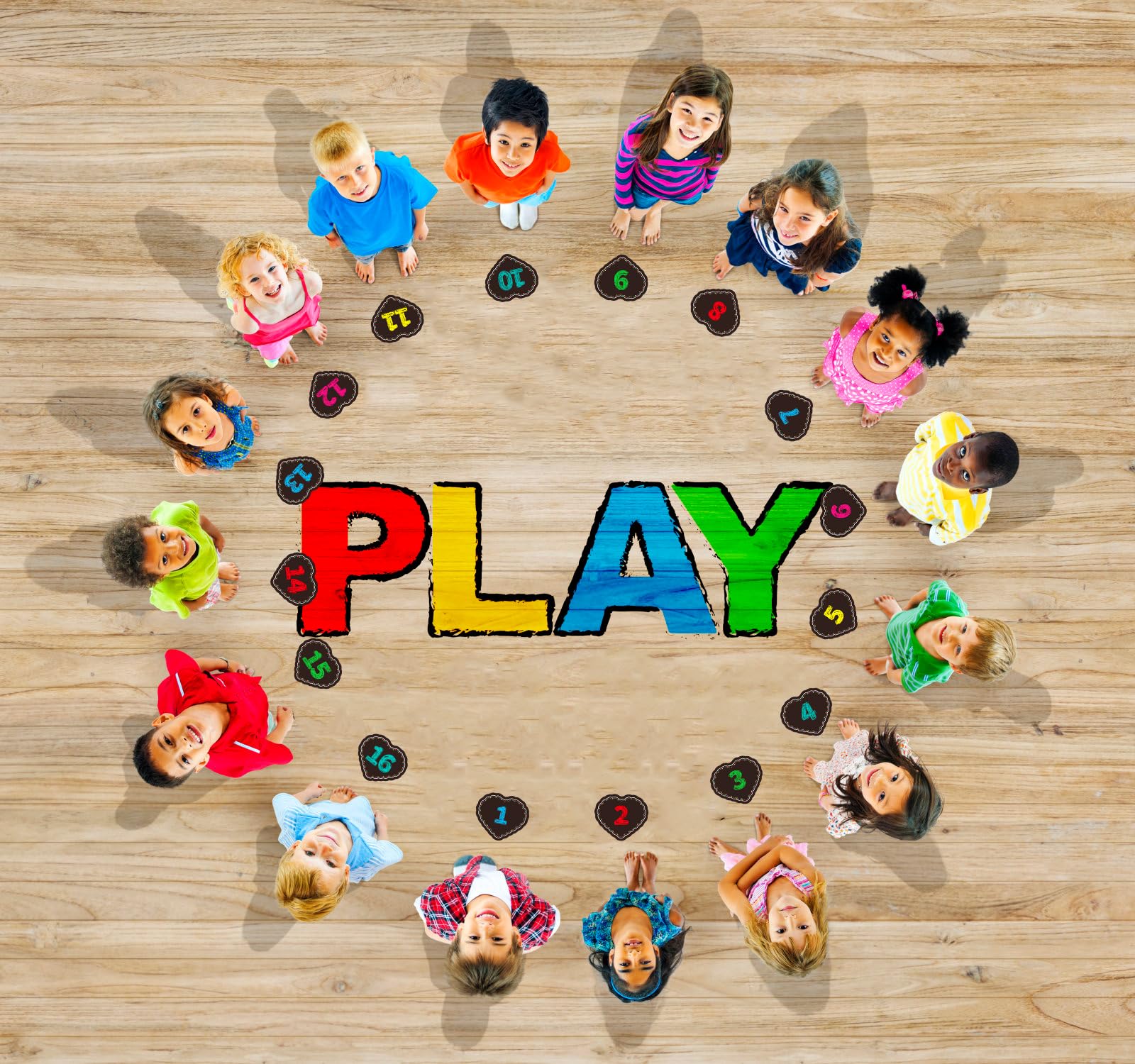 Snapklik.com : Floor Number Stickers For Classroom Lining Up - Line Up ...