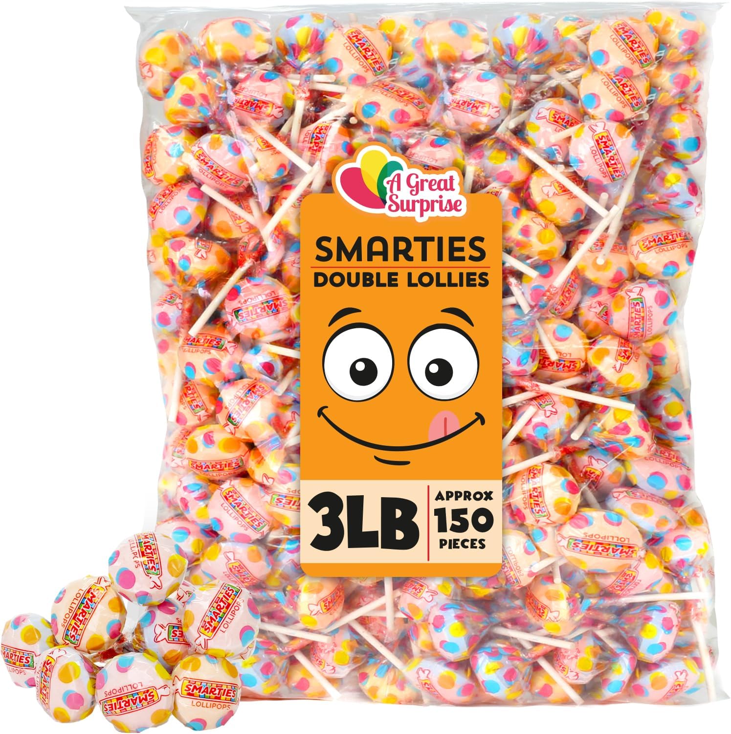 Amazon.com : Smarties Double Lollies Mega | Vegan, Gluten Free, Peanut ...