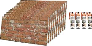 Amazon.com: IZODEKOR 3D Stone Effect Wall Panels - Faux Stone Paneling ...
