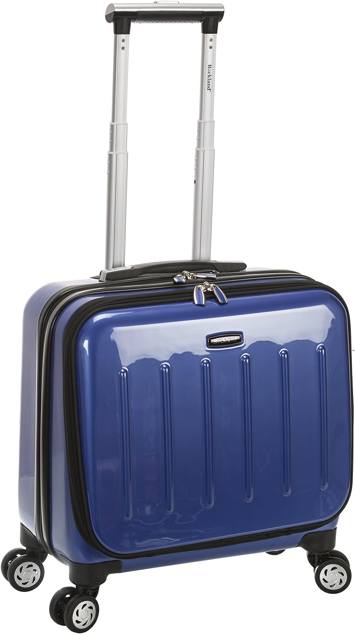 Amazon.com: Rockland Revolution Hardside Rolling Computer Case, Blue ...
