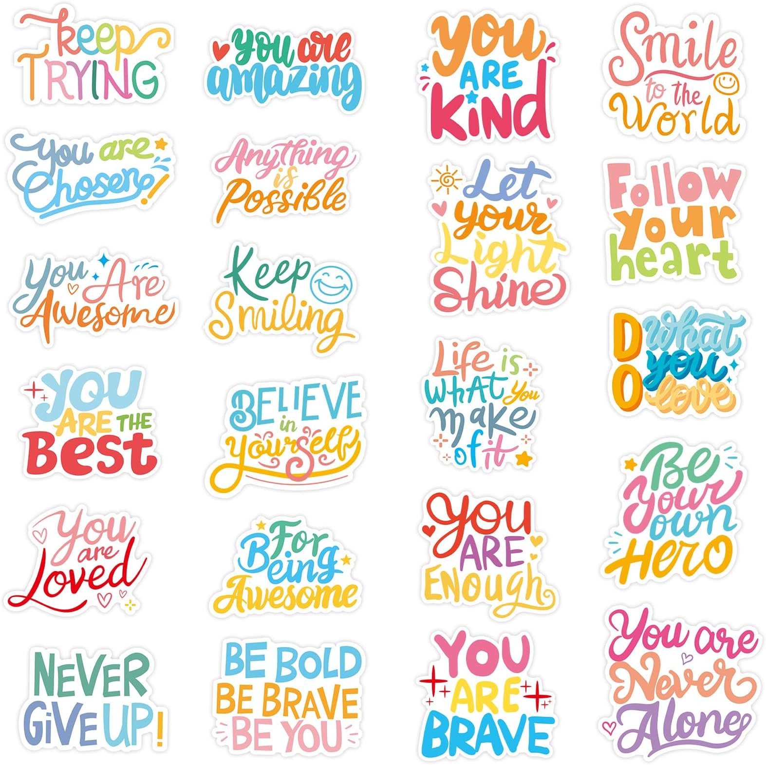 Amazon.com: Pink Inspirational Fridge Magnets - 20 Pcs Motivational ...