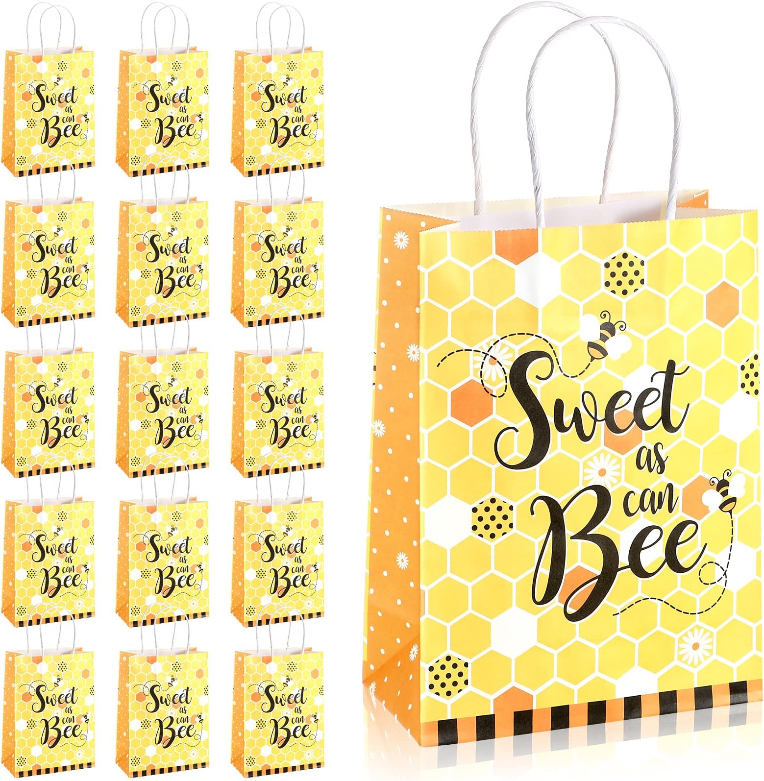 Amazon.com: Containlol 16 Pcs Bee Party Favors Sweet As Can Bee Honey ...