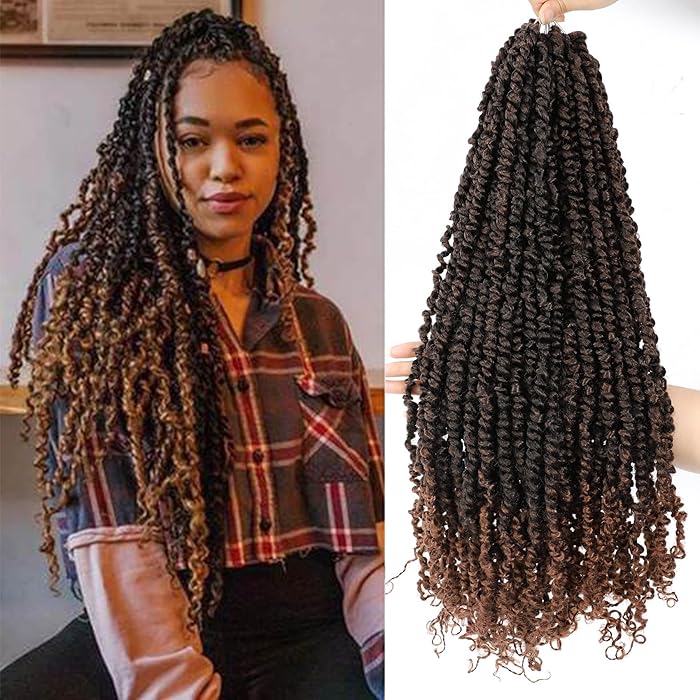 Buy 6 Packs Pre-twisted Passion Twist Hair 24 inch Passion Twist ...