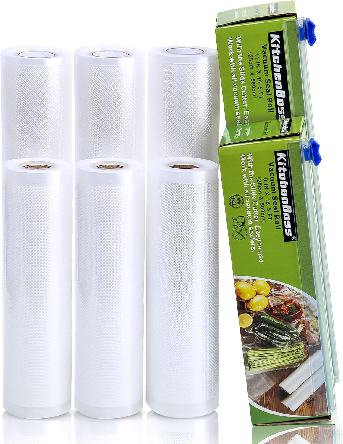 KitchenBoss Vacuum Sealer Rolls - 2 Pack, 100 Feet Morocco | Ubuy