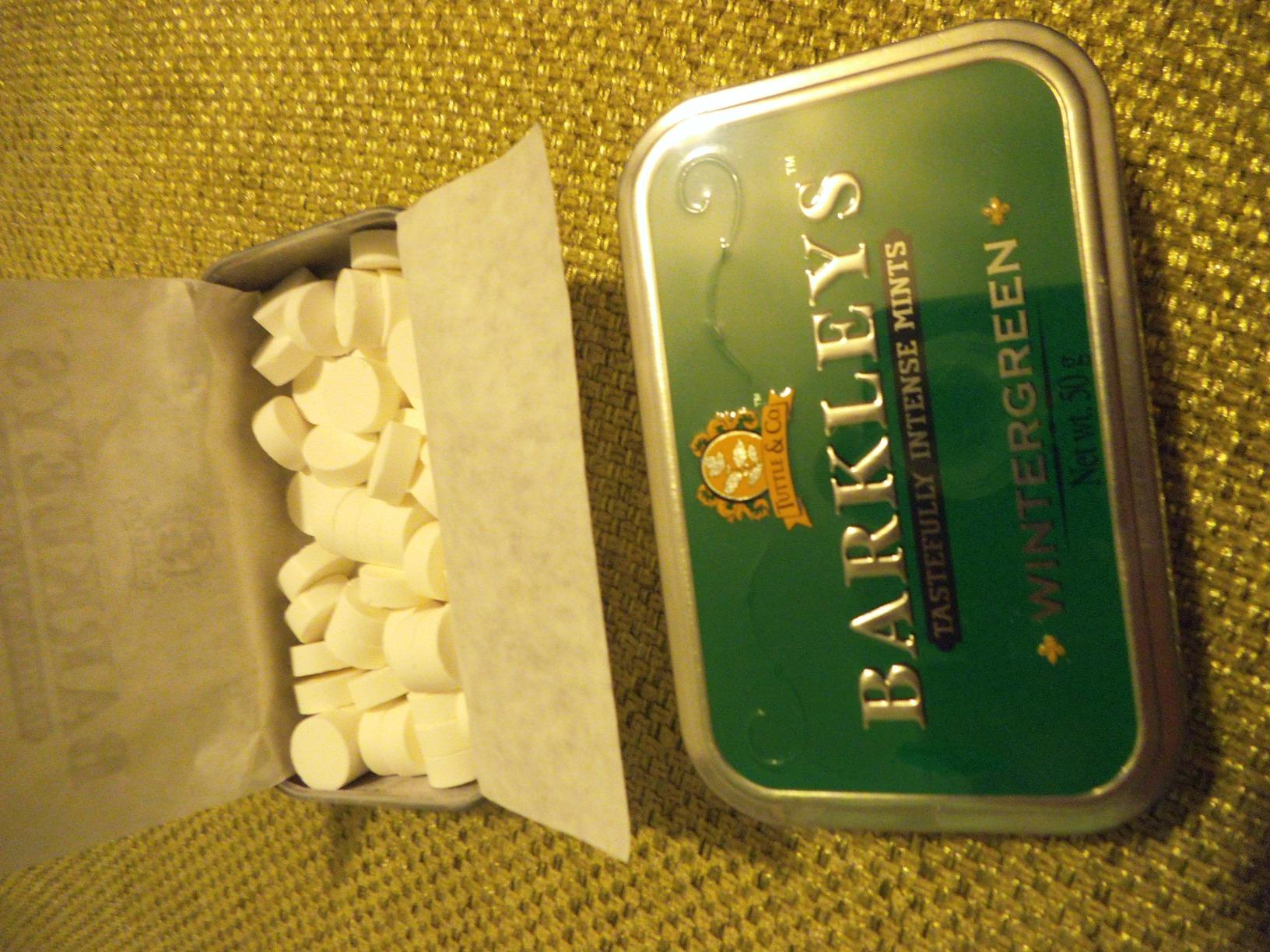Barkleys Mints Wintergreen Tastefully Intense Mints Tins 50 g (Pack of ...