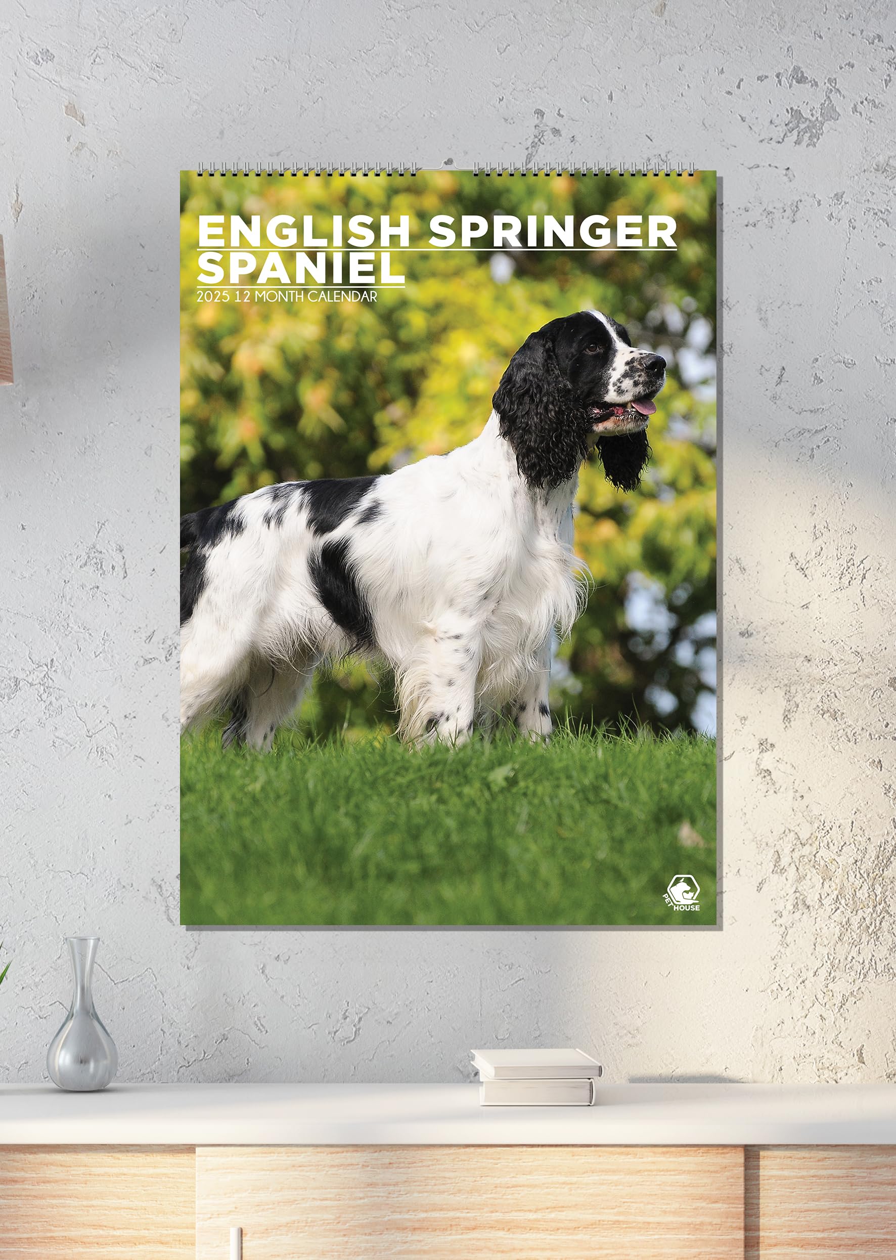 English Springer Spaniel 2025 – A3 Size Wirobound Calendar – BigaMart