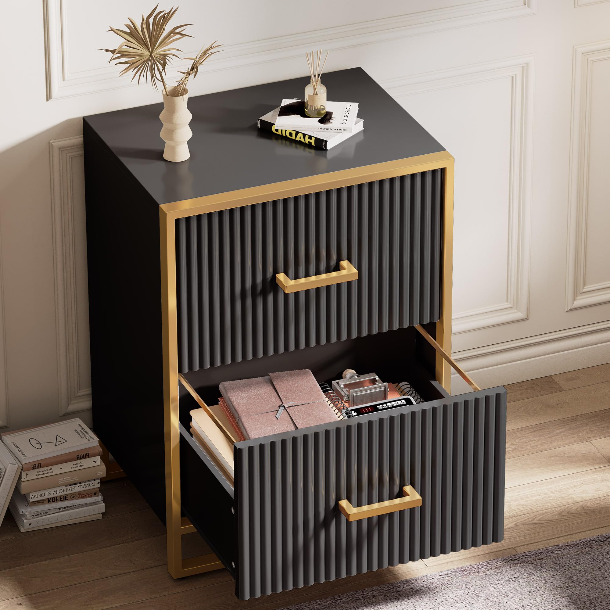 Snapklik.com : DWVO 28 Deep 2-Drawer File Cabinet, Vertical Filing Cabinet