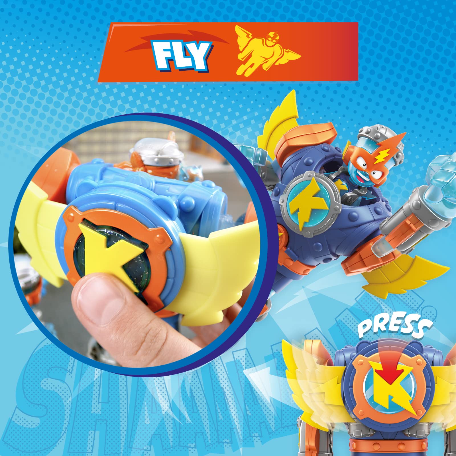 Buy SUPERTHINGS RIVALS OF KABOOM Superbot Kazoom Power – Articulated ...