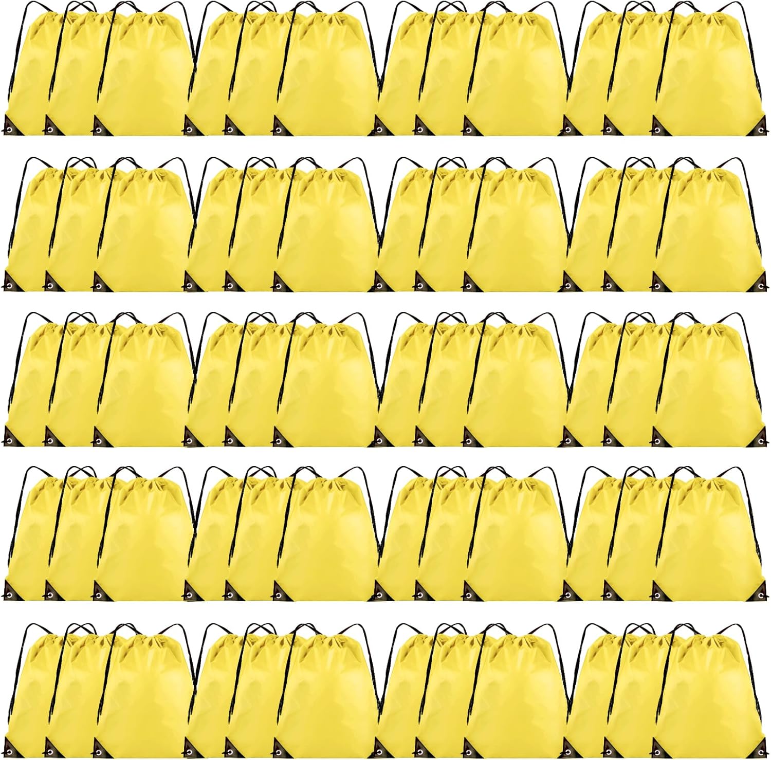 Amazon.com | Grneric 60 Pieces Drawstring Backpack Bulk Cinch Sackpack ...