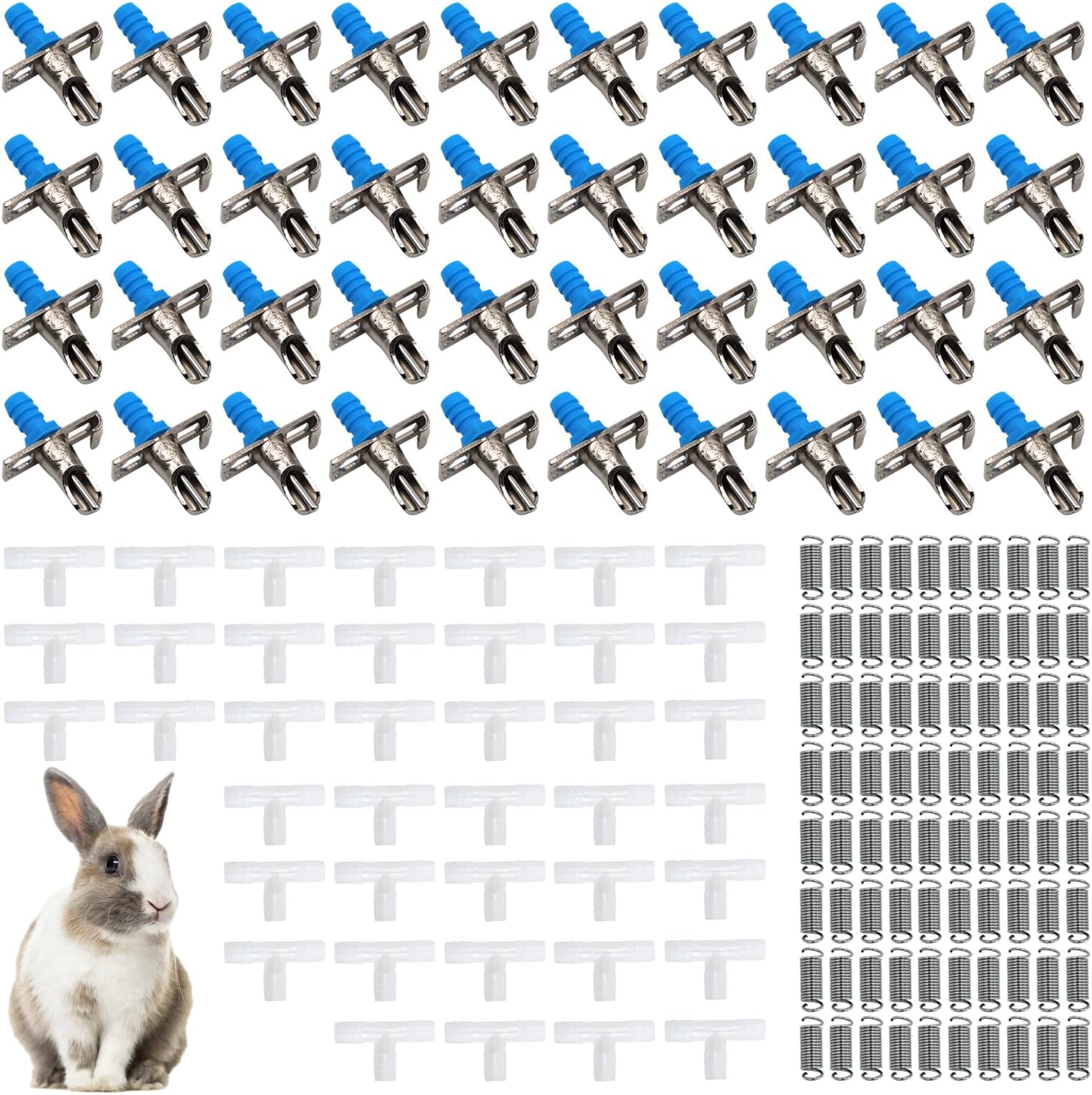 Amazon.com: Automatic Rabbit Watering Kit Include 40 Nipple Drinker ...