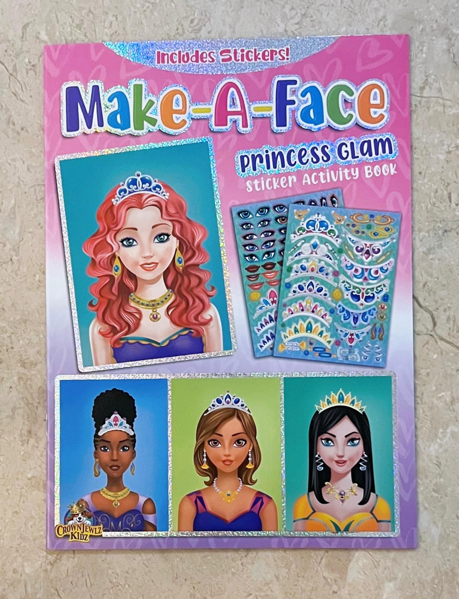 Amazon.com: Make A Face Princess Glam Sticker Activity Book : Toys & Games