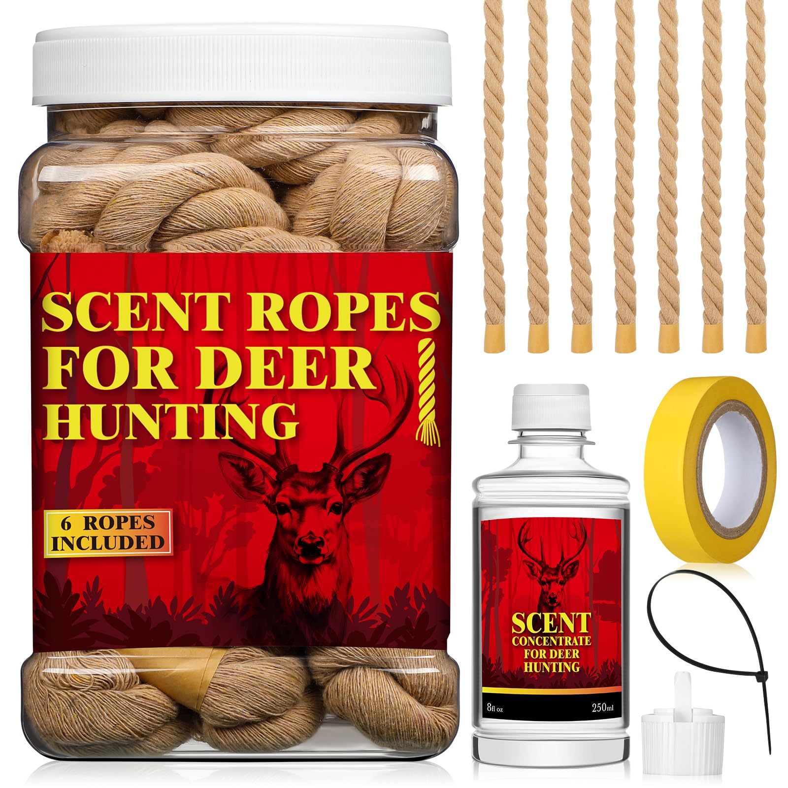 Amazon.com : Swiffen Scent Rope Set for Deer Hunting Hemp Rope System ...