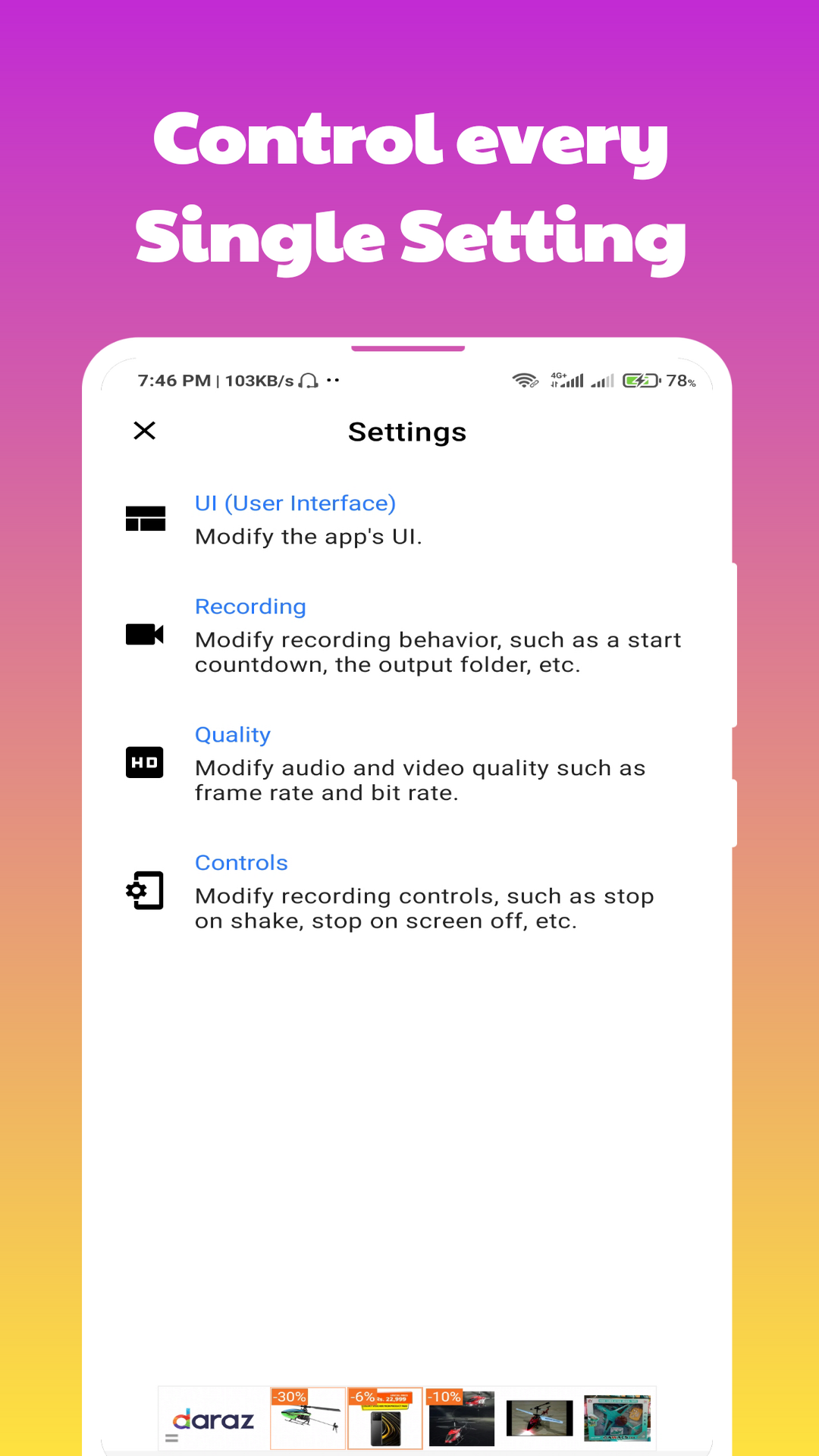 Screen Recorder with Audio - No Watermark - App on Amazon Appstore